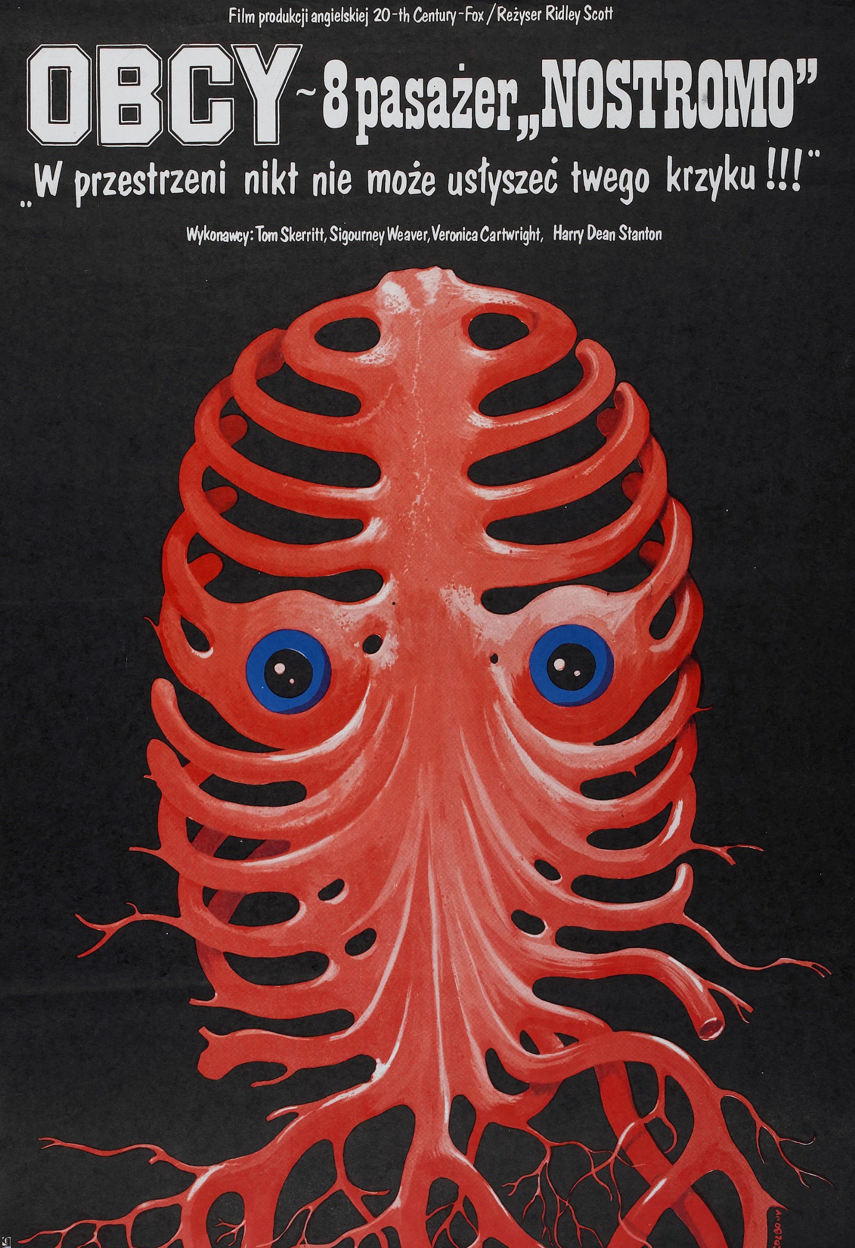 Amazon.com: Alien (1979) Polish Movie Poster 24"x36" Y: Posters & Prints