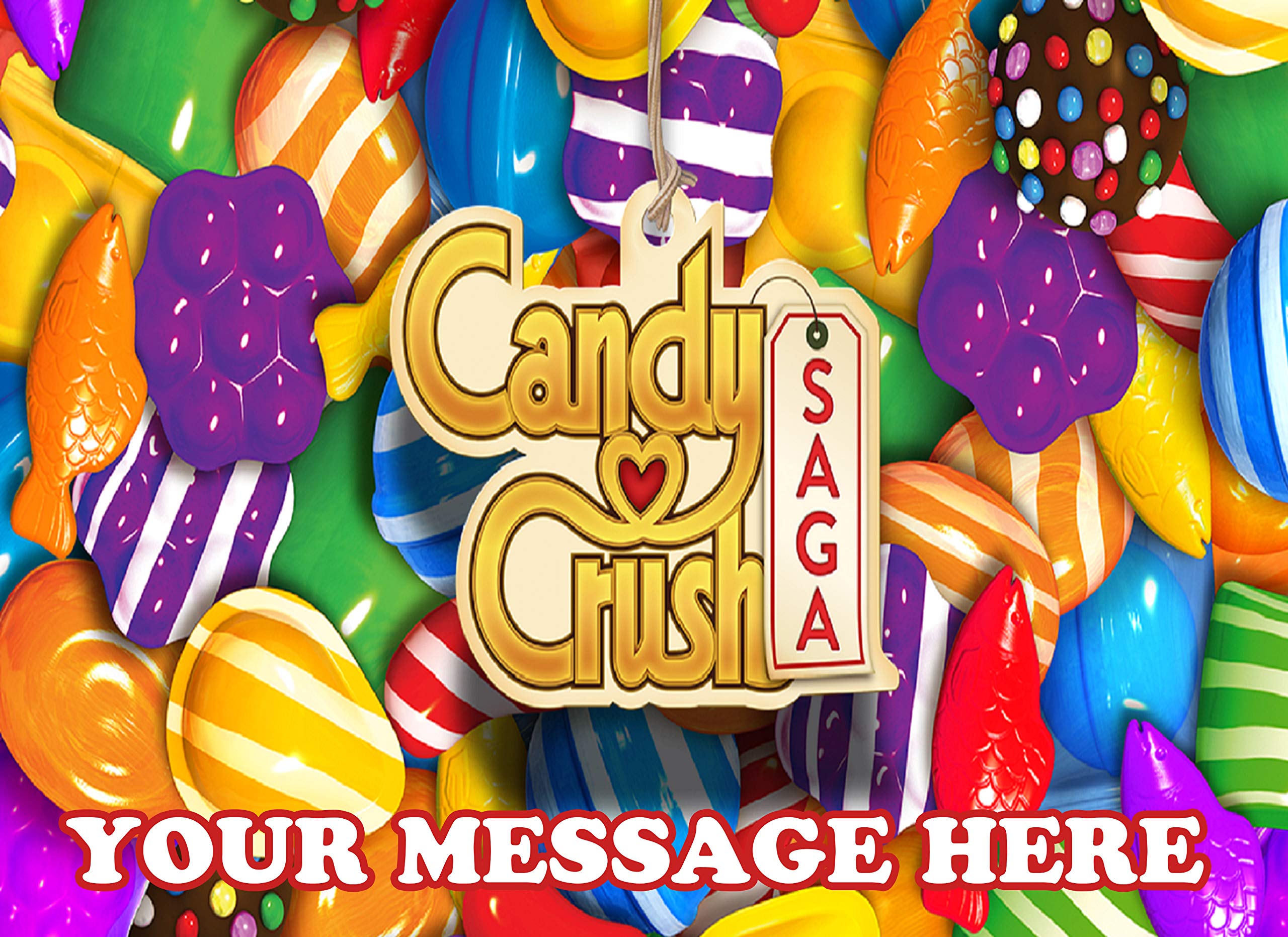 Candy Crush Cupcake Toppers