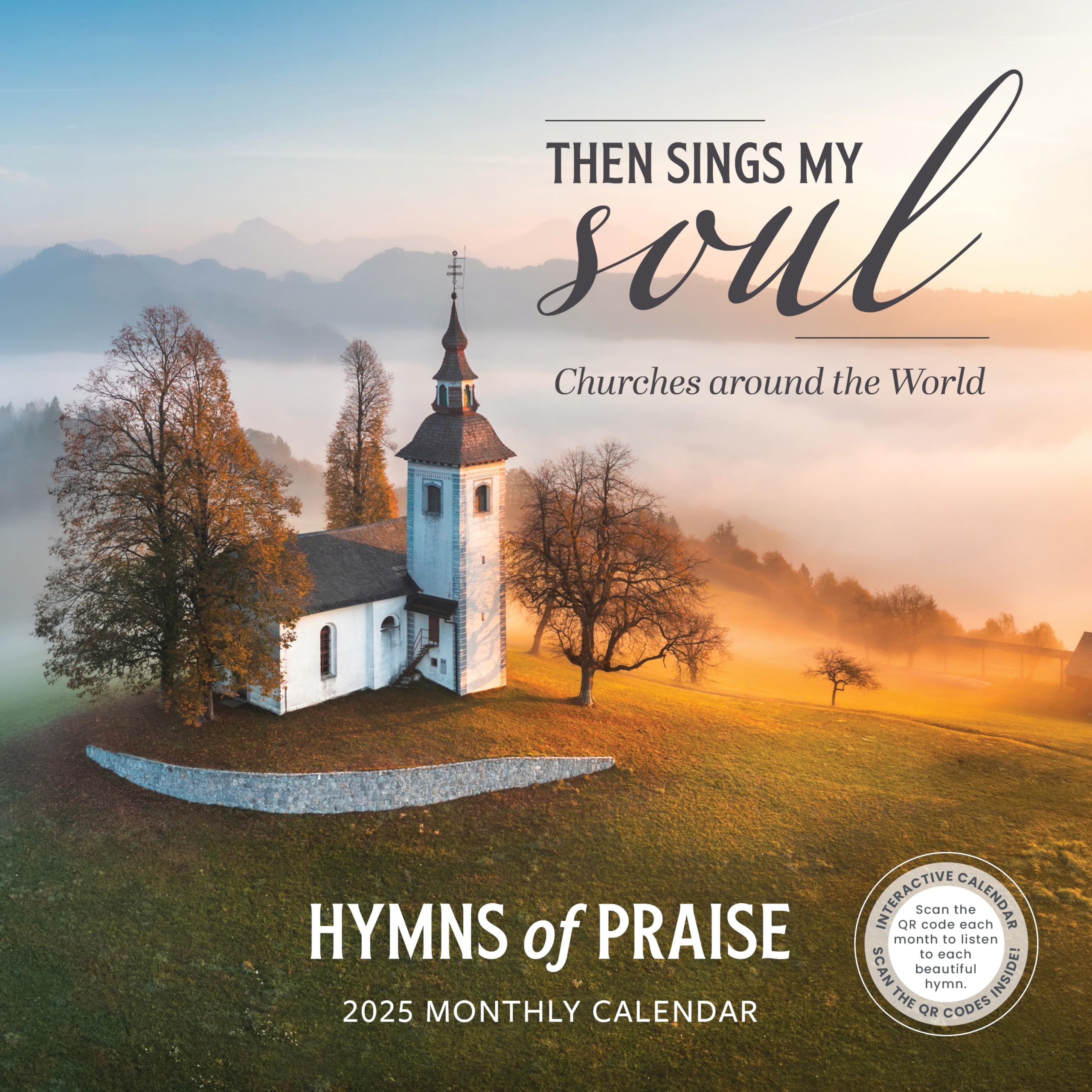 Buy Hymns 2025 | 12" x 24" Scenic Christian Wall 12 Month | Marble City Press: Churches Across ...