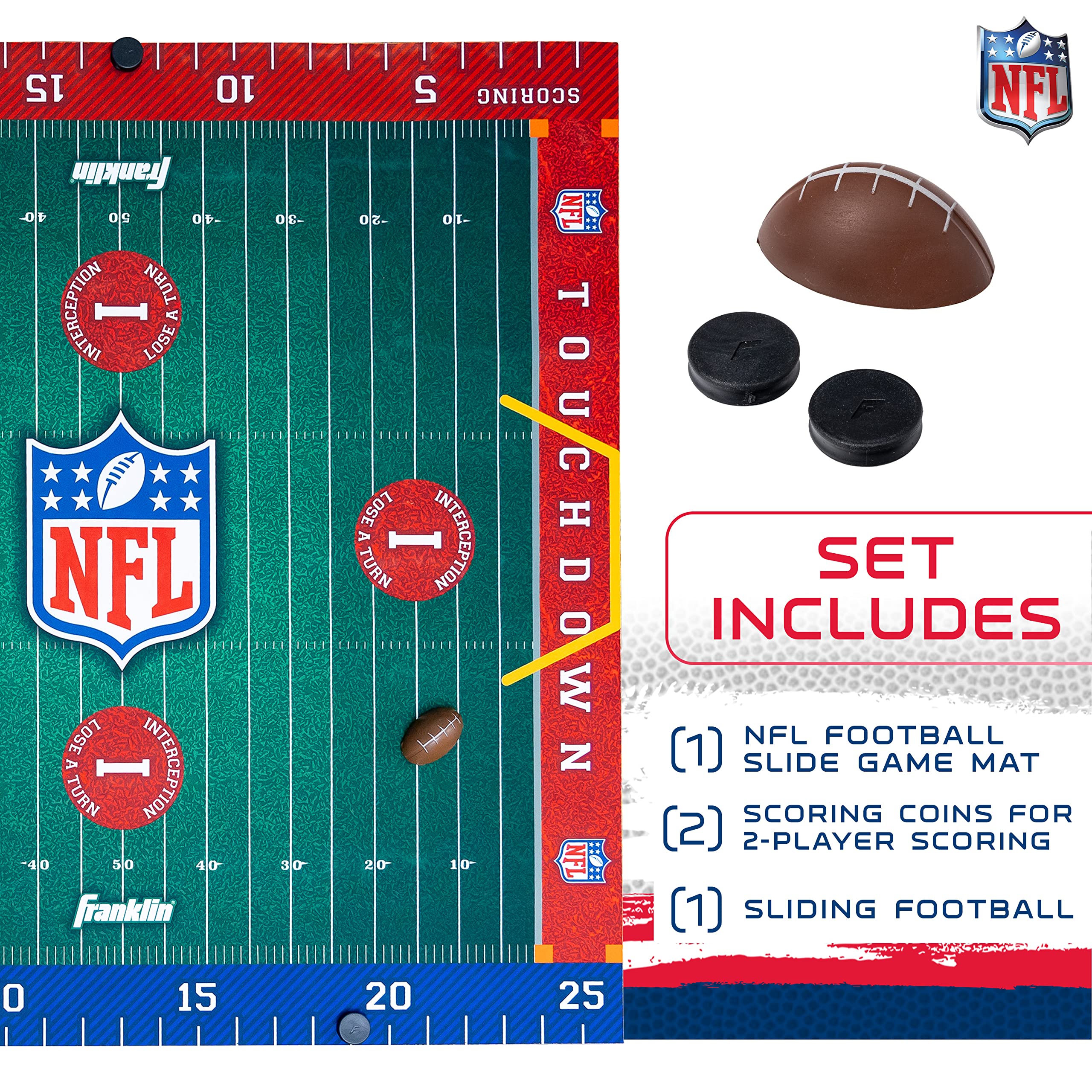 Franklin Sports NFL Football Slide Table-Top Game – A Spin on The ...