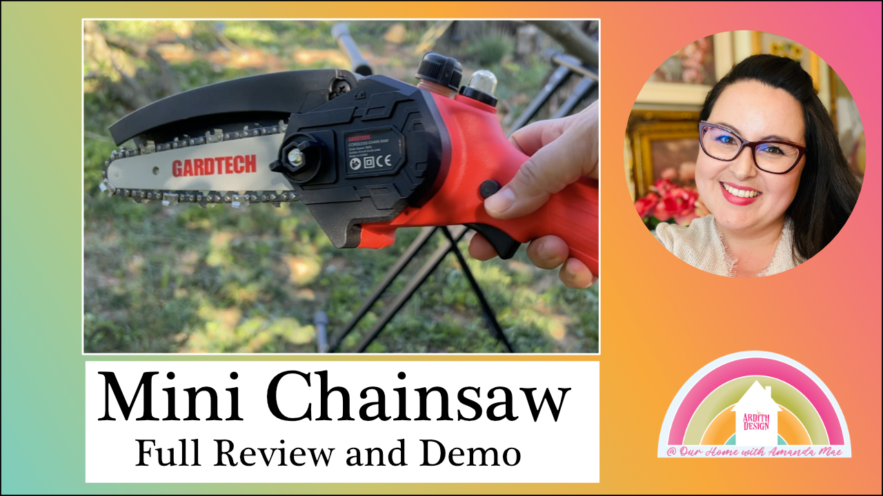 Watch See it Cut! Gardtech Mini Red Portable Electric Chainsaw on ...