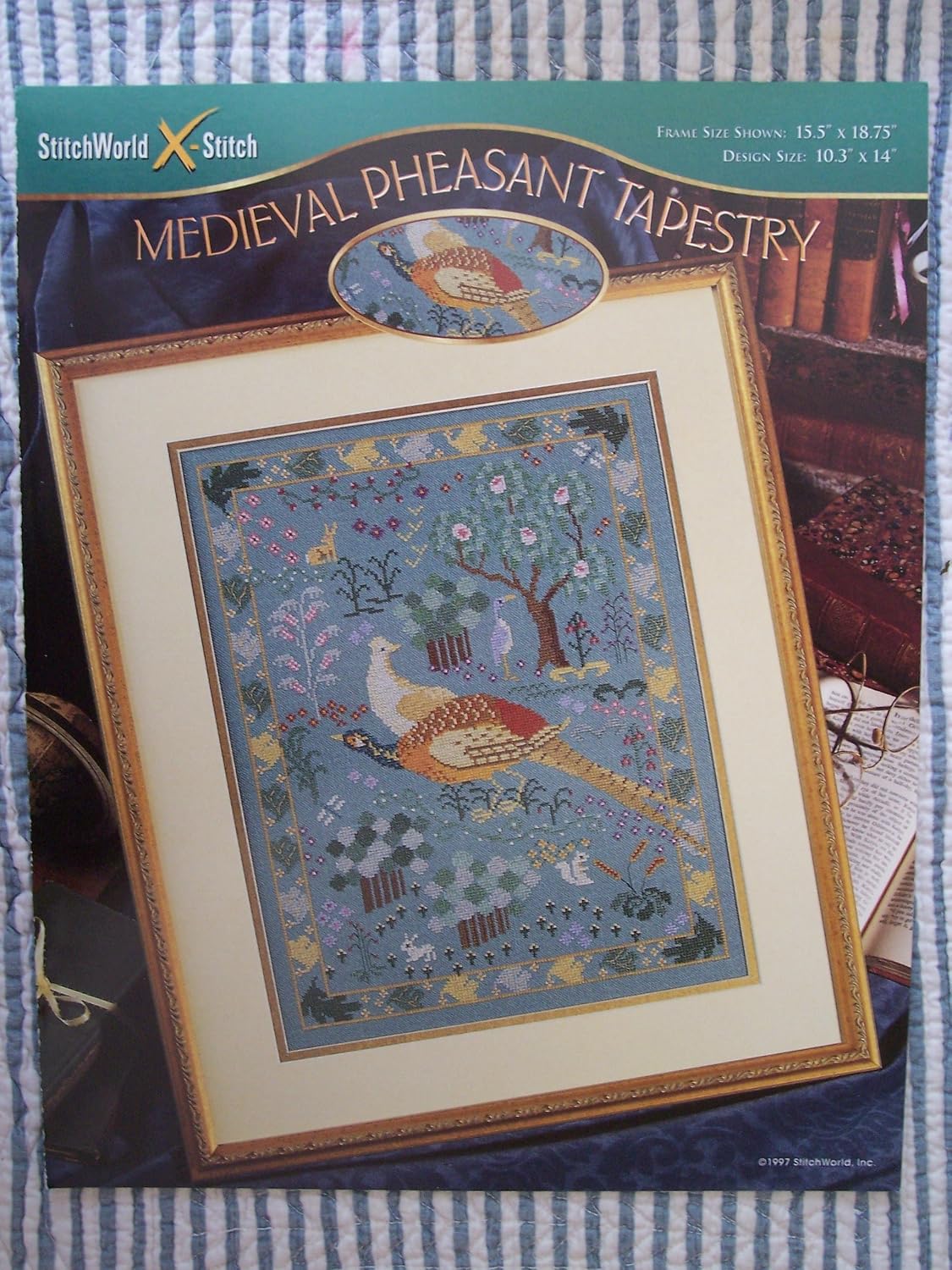 Amazon.com: Medieval Pheasant Tapestry Counted Cross Stitch Chart ...