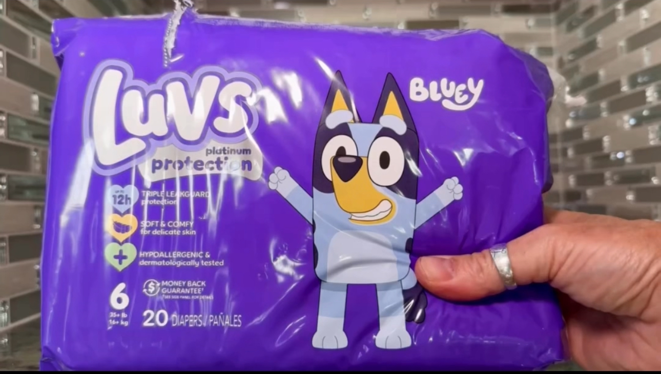 Watch Luvs Bluey Baby Diapers, Size 6 | Honest Opinion on Amazon Live