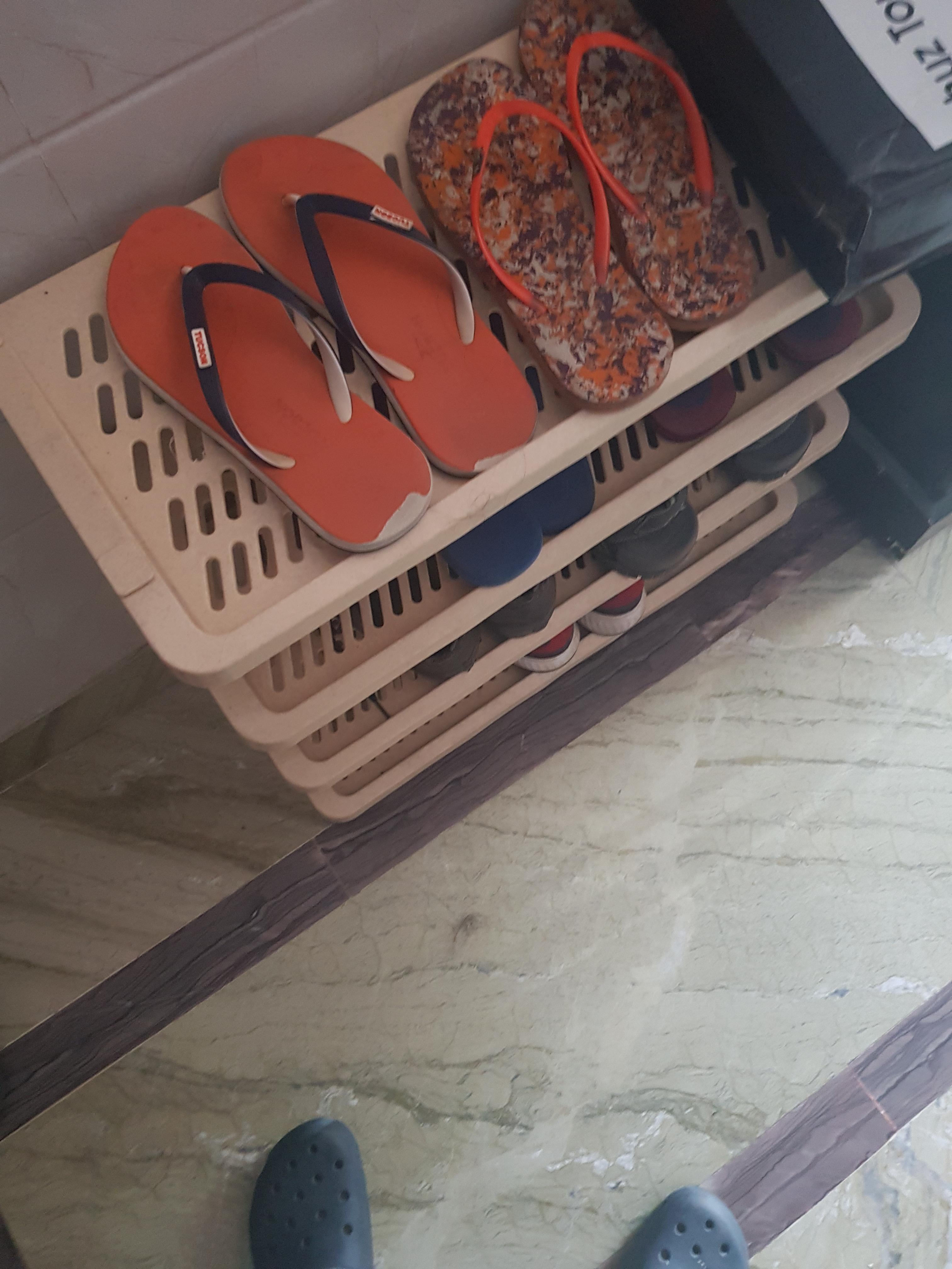 Nilkamal Multipurpose Plastic Rack 04 (Brown) : Amazon.in: Home & Kitchen