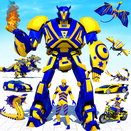 Speed Robot Hero Car transform - Flying Bike Superhero War Game:Amazon ...