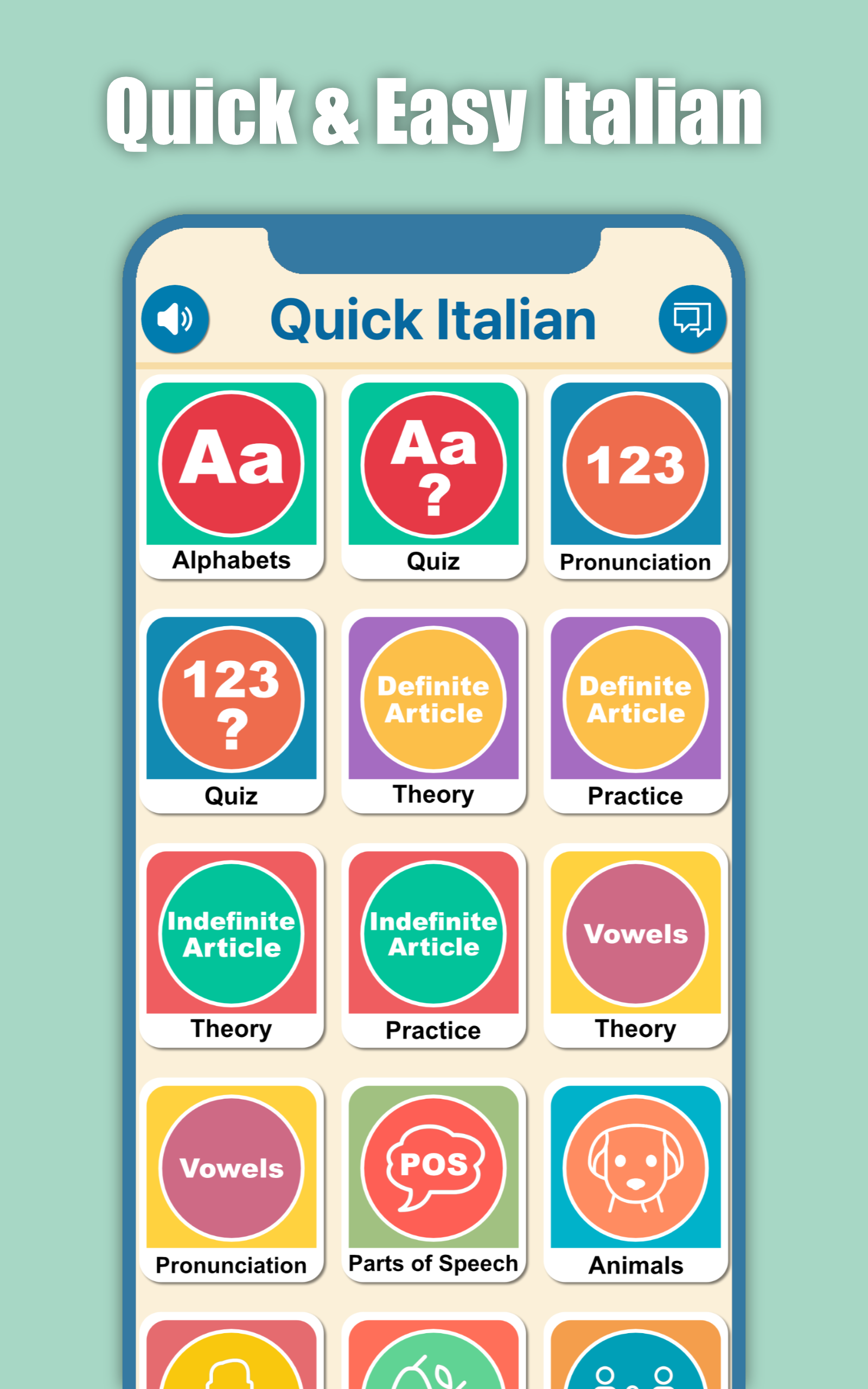 Quick and Easy Italian Lessons - App on Amazon Appstore
