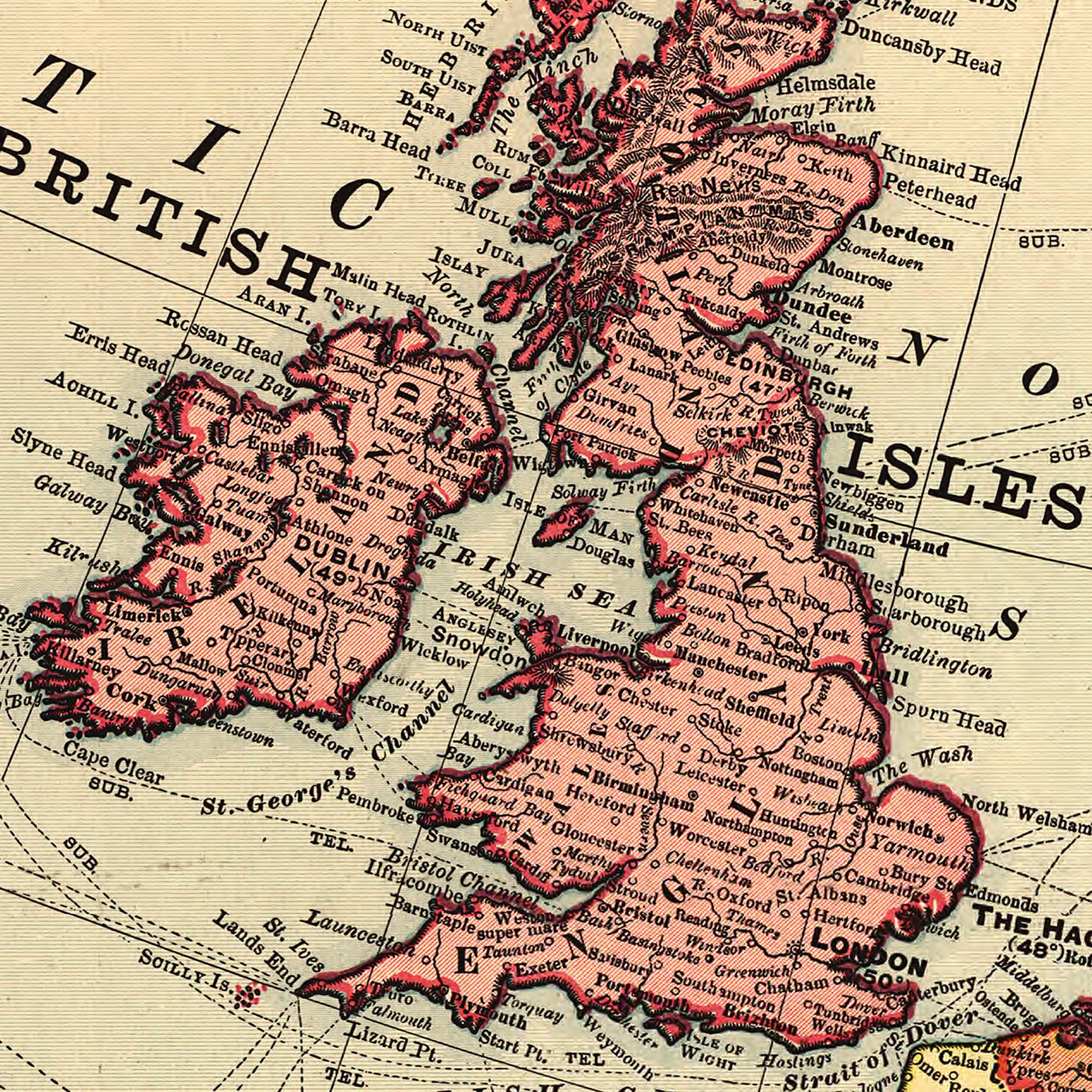 Large Format Posters Vintage Europe Map Poster 1898 - 24x32 Inch Art ...