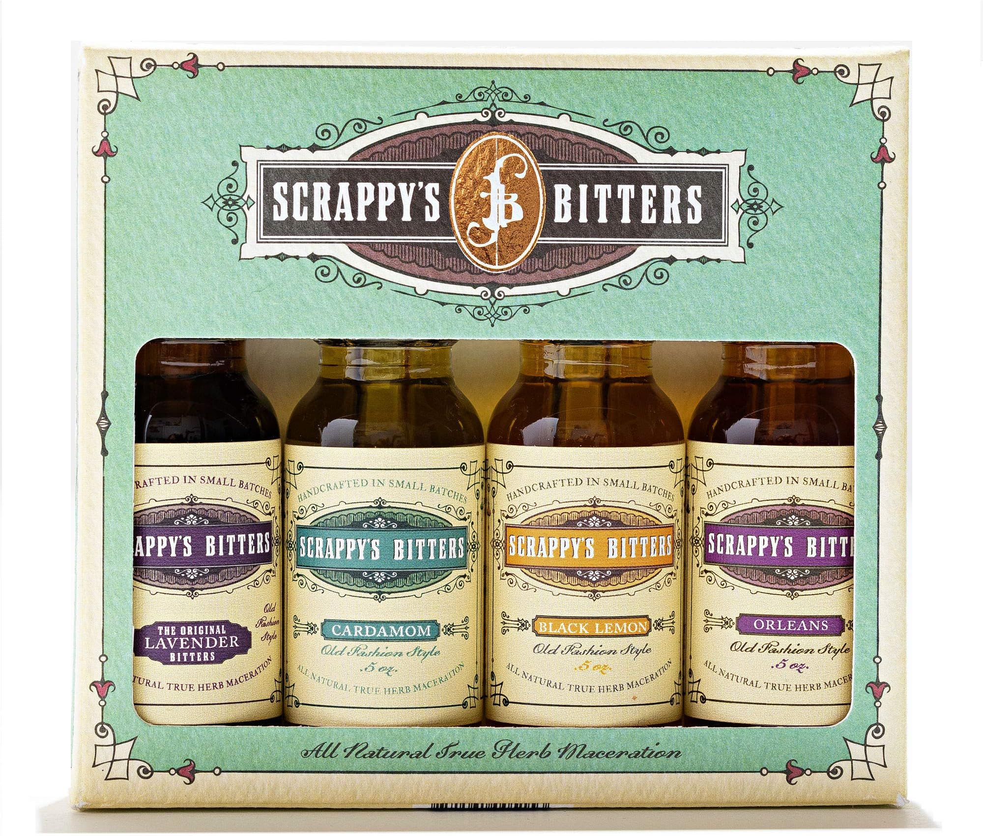 Amazon.com : Scrappy's Bitters The New Classics Gift Set, 4 ct, 0.5oz ...
