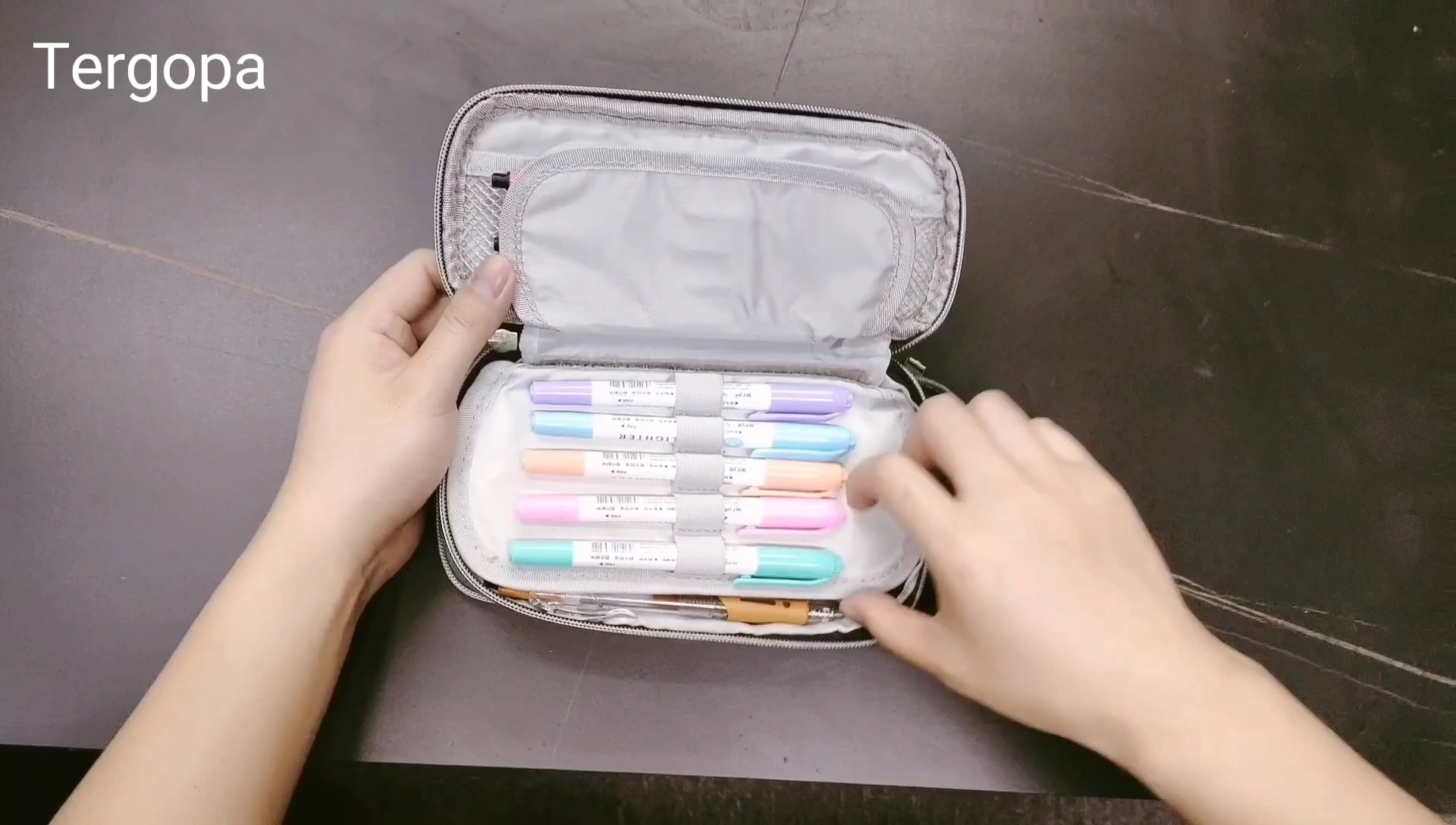 Watch Large pencil box Gray on Amazon Live