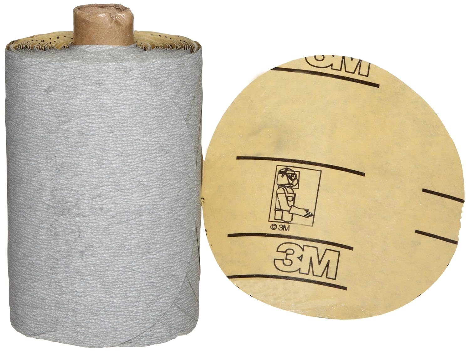 3M 415N 320 Grit, 5" Diameter Silicon Carbide Paper Disc with Stikit ...