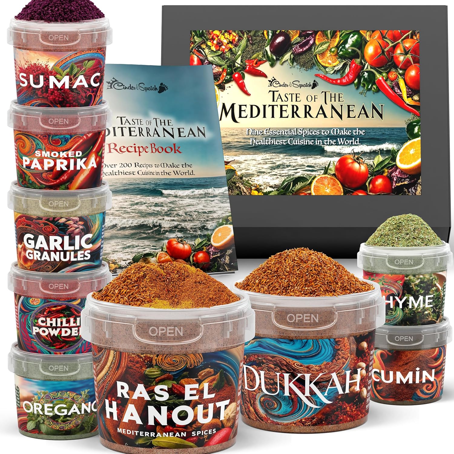 Mediterranean Spices Gift Set by Cinder & Squatch - Taste Of The ...