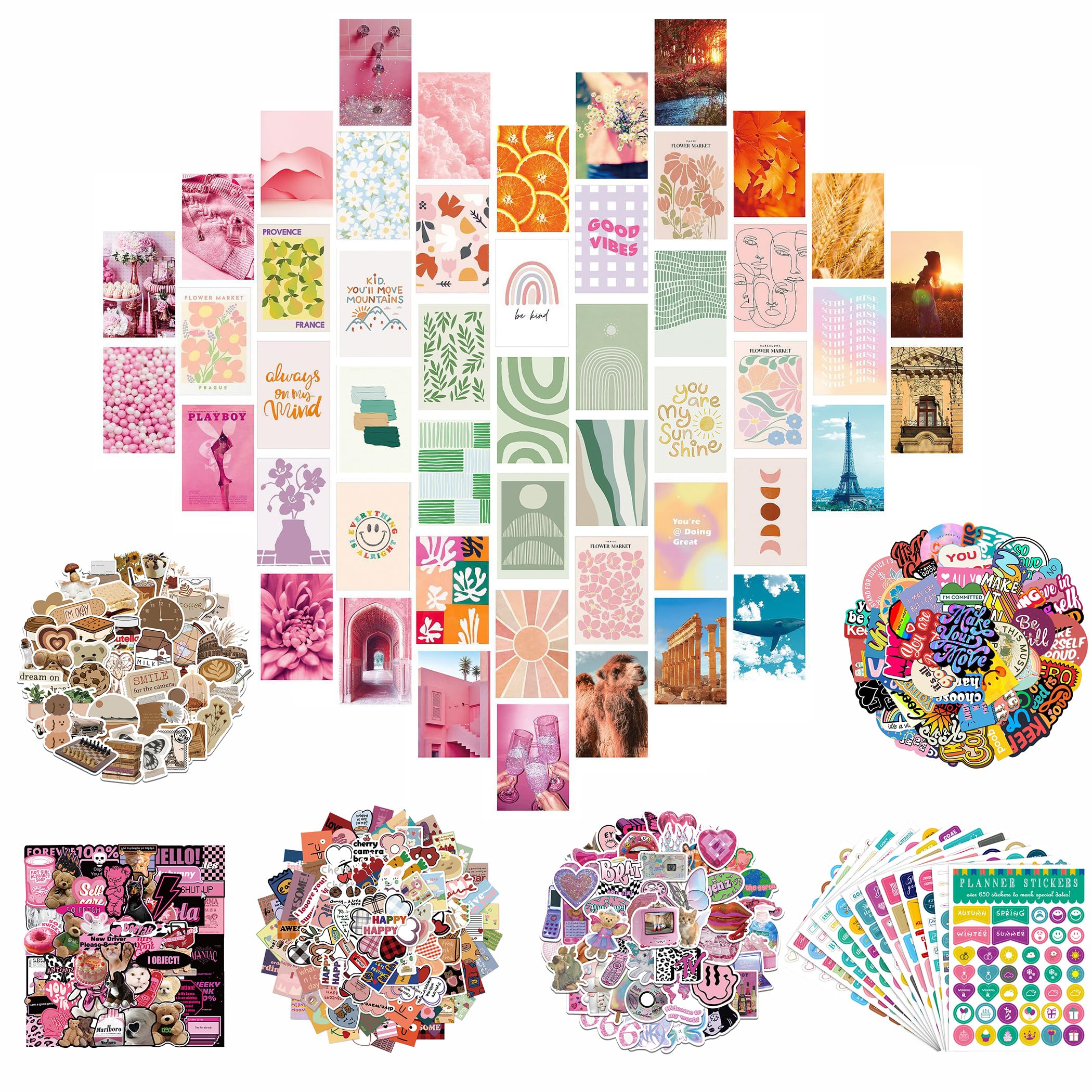 Amazon.com: Yowamho Wall Collage Kit for Teen & Tween Girl - Arts and ...