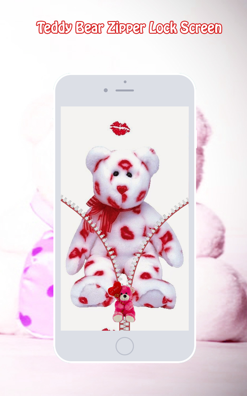 Teddy Bear Zipper Lock Screen - App on Amazon Appstore