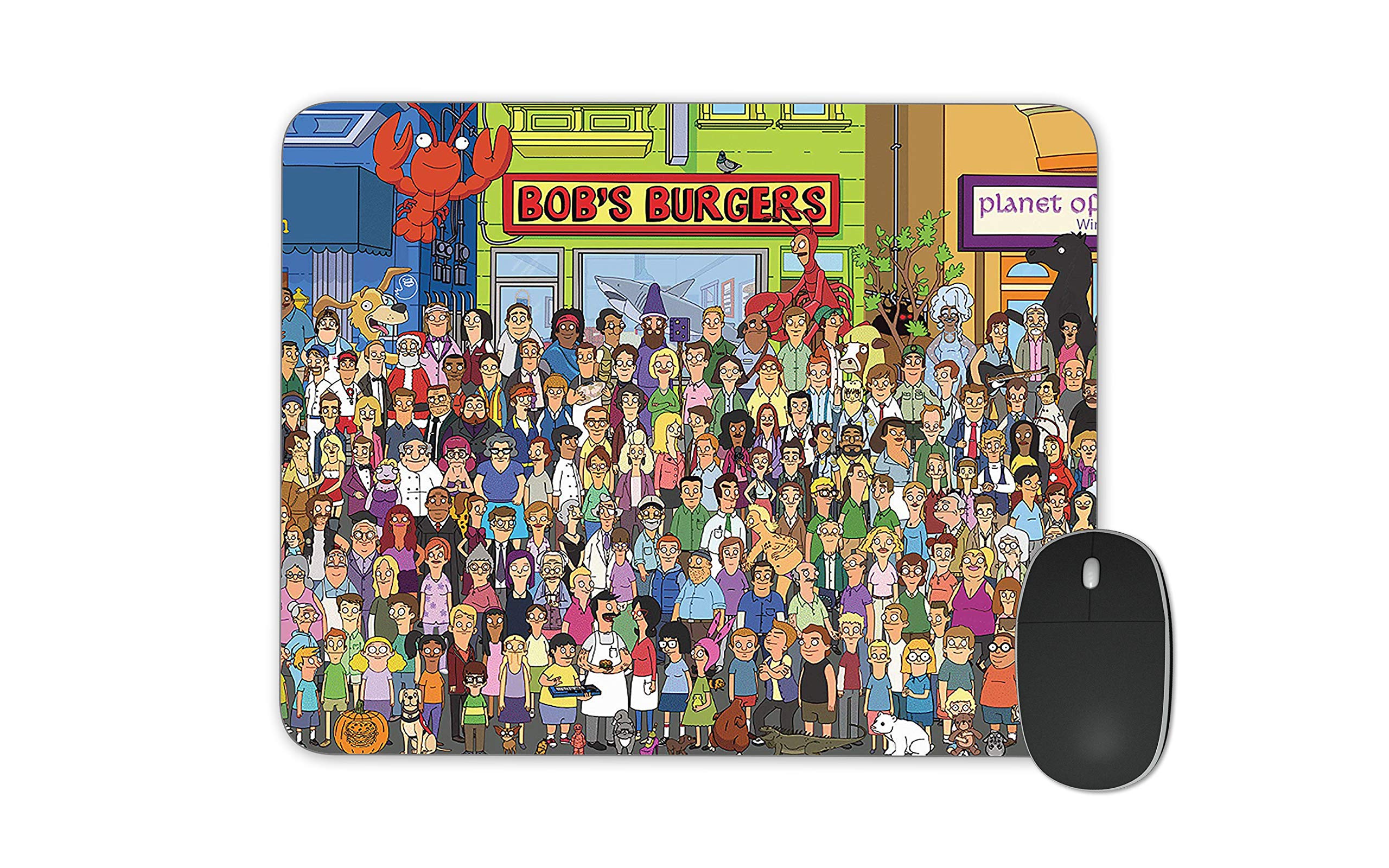 Good-Looking Animation Series Anti - Slip Mouse Pad Bob's Burgers Anti ...
