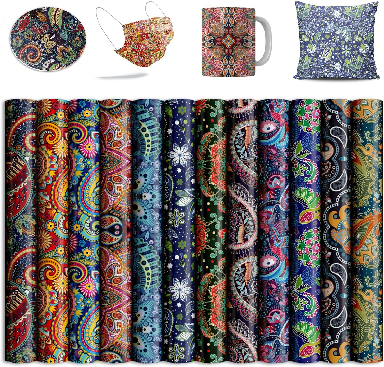 Amazon.com : PYD Life Hydro Sublimation Pattern Paper 15 in x 40 ft ...
