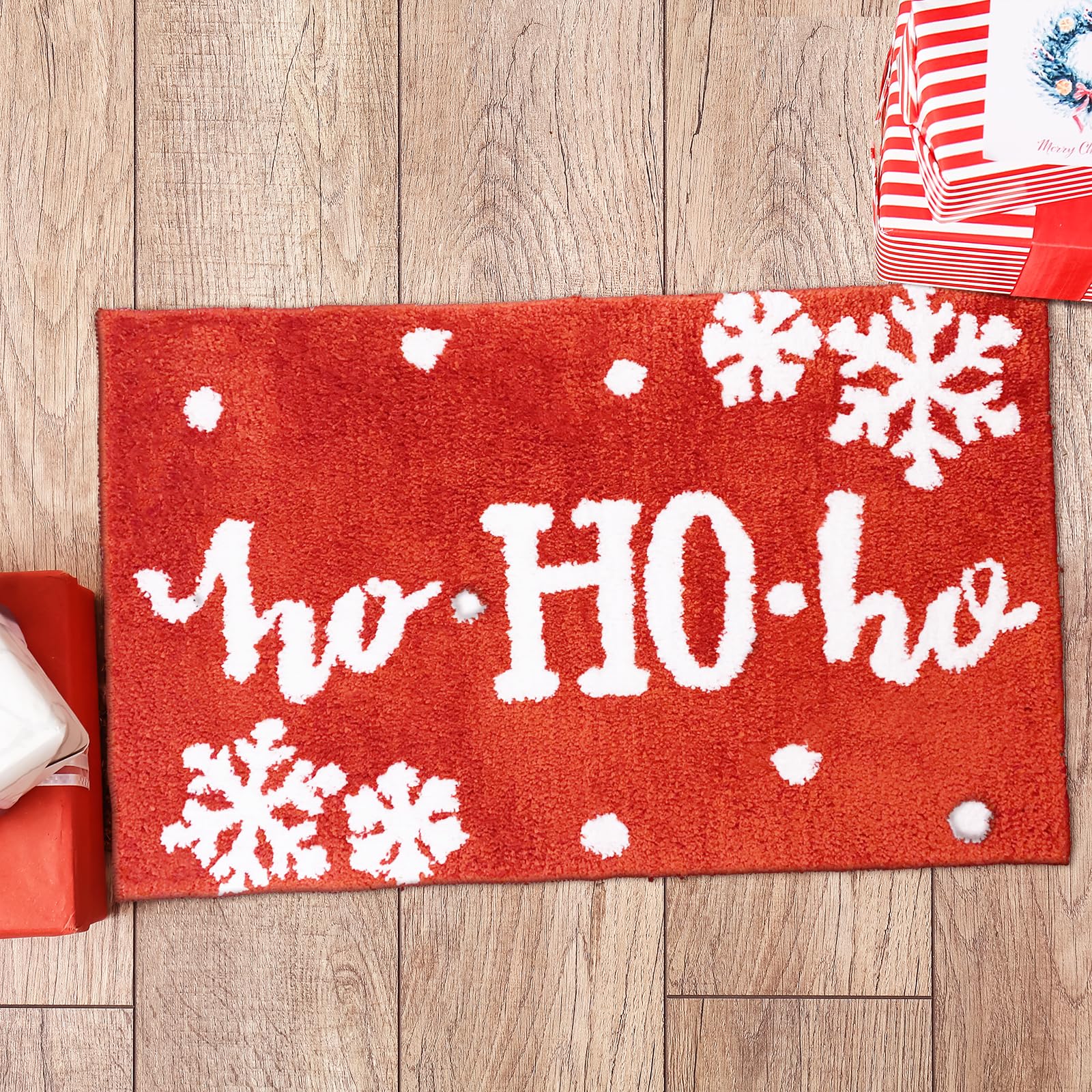 Amazon.com: APROPHIC Christmas Bath Mat, Non-Slip Super Absorbent ...