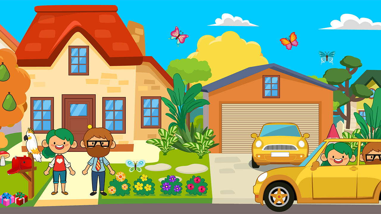 My Pretend Home & Family - Kids Play Town City Games FREE - App on ...