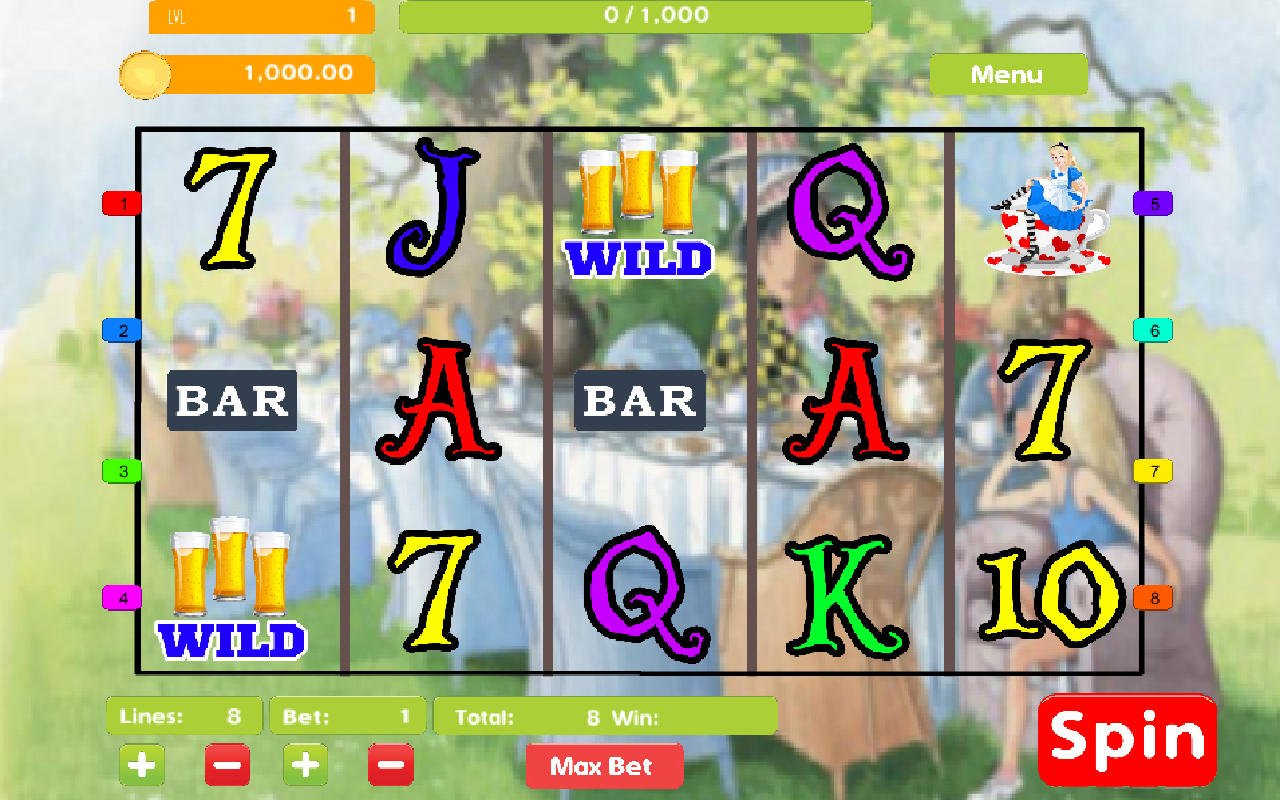 Alice Tea Party Wonderland Vegas Casino Progressive Jackpot Slot ...