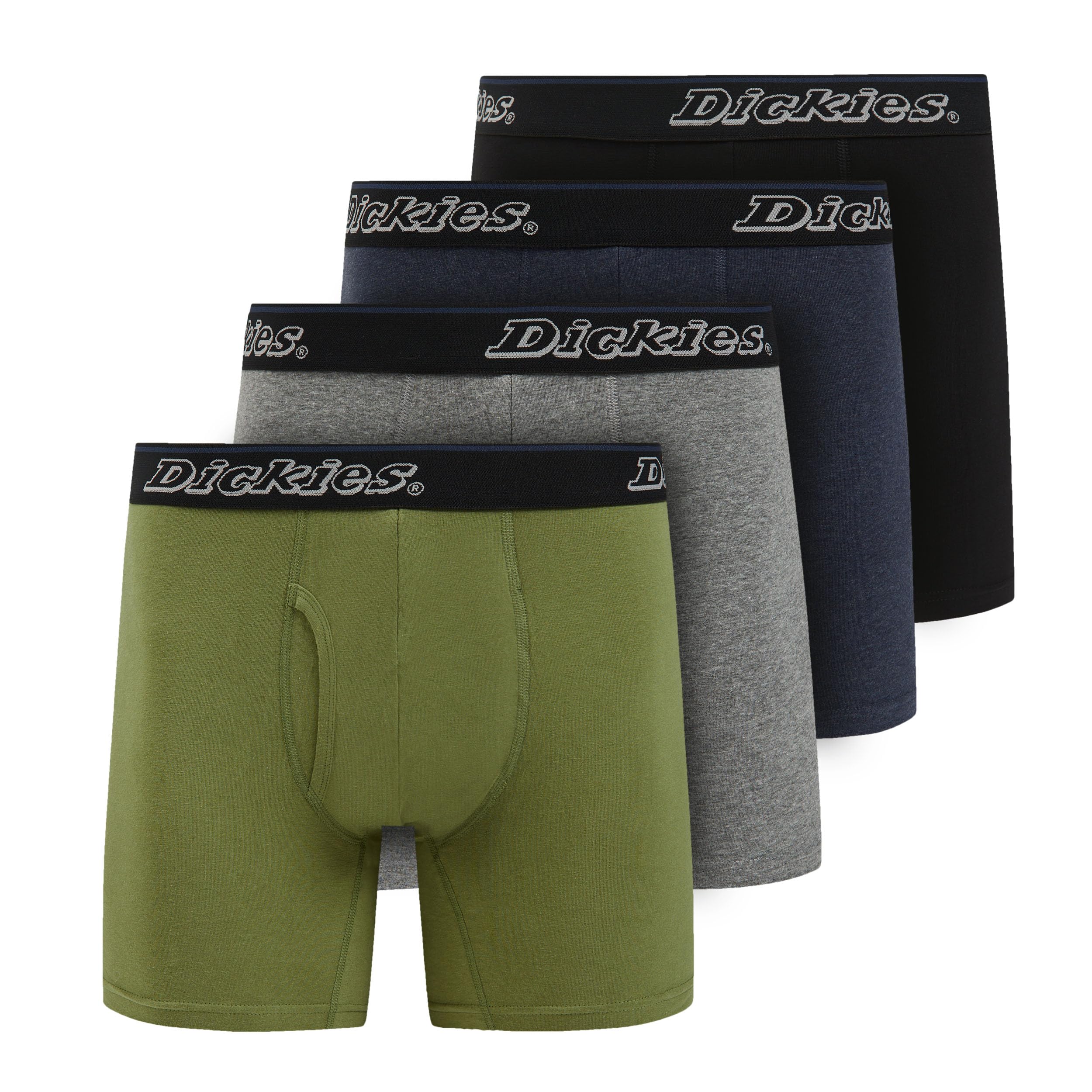 Snapklik.com : Dickies Mens Underwear Pack Of 4 Boxer Briefs