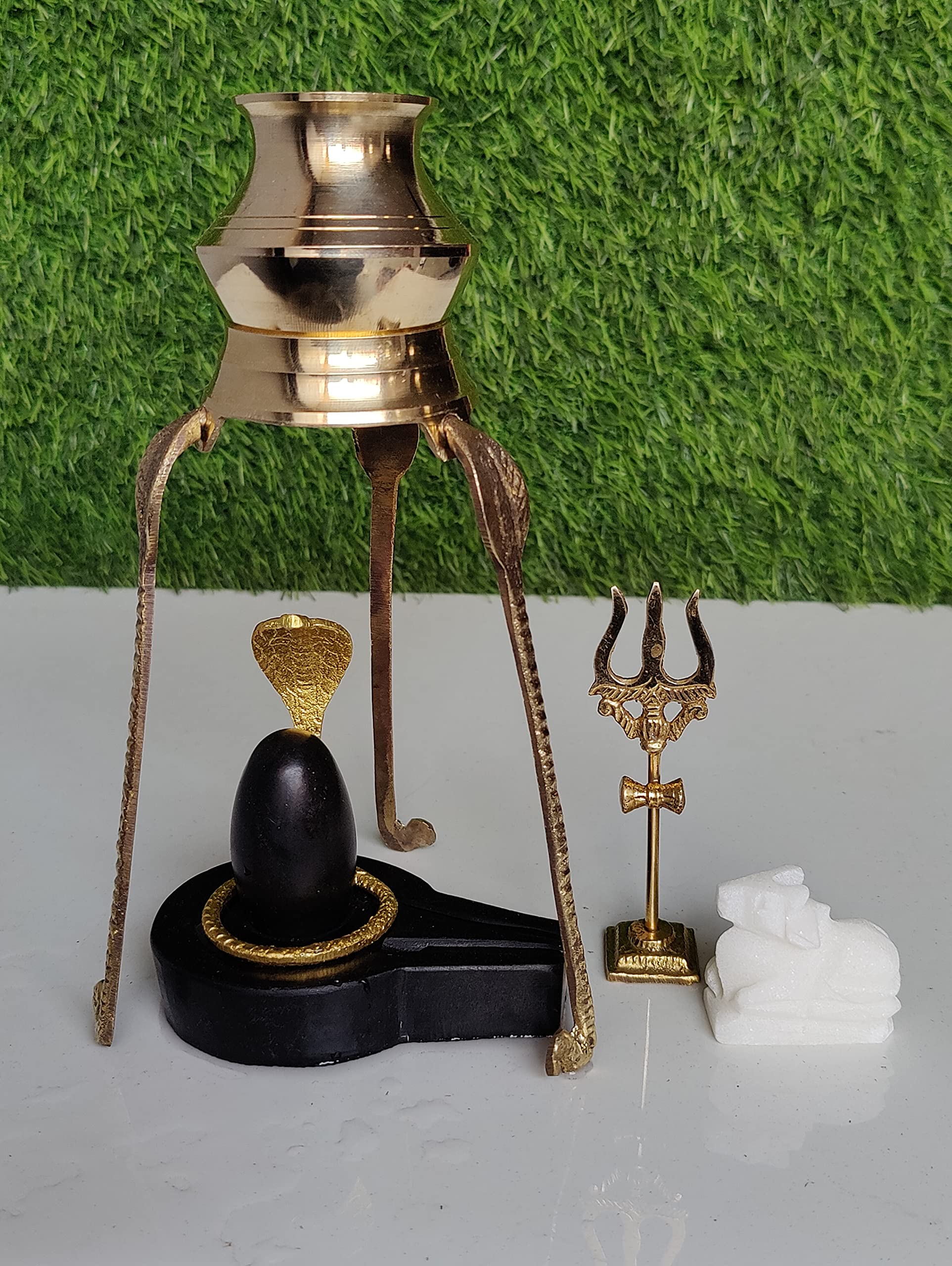 Buy NARMADESHWAR SHIVLING Full Set with Yoni Base | shivling for Pooja ...