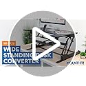 Amazon.com: Mount-It! Standing Desk Converter - Height Adjustable Stand ...