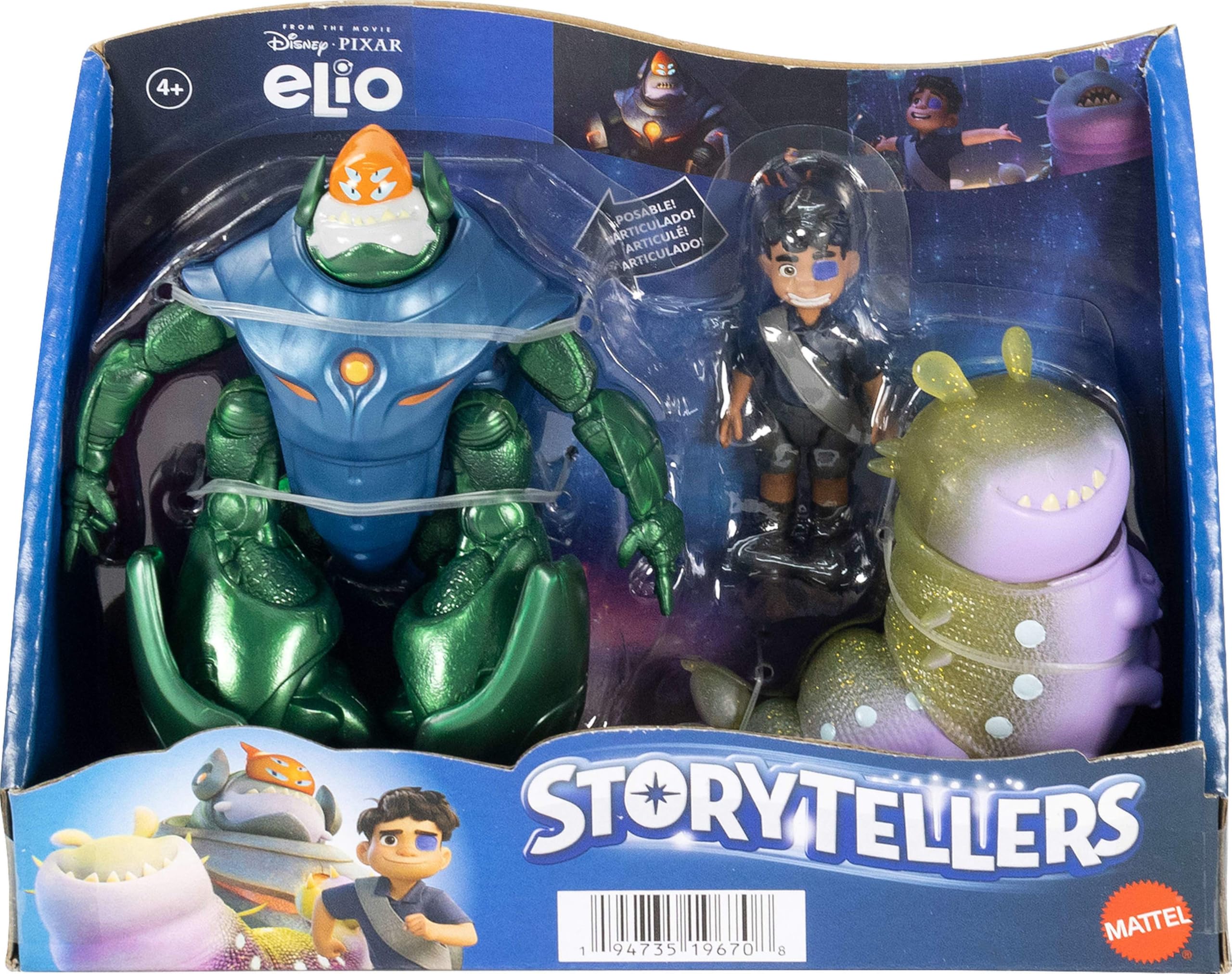 Snapklik.com : Mattel Disney And Pixar Elio Action Figure Storyteller 3 ...