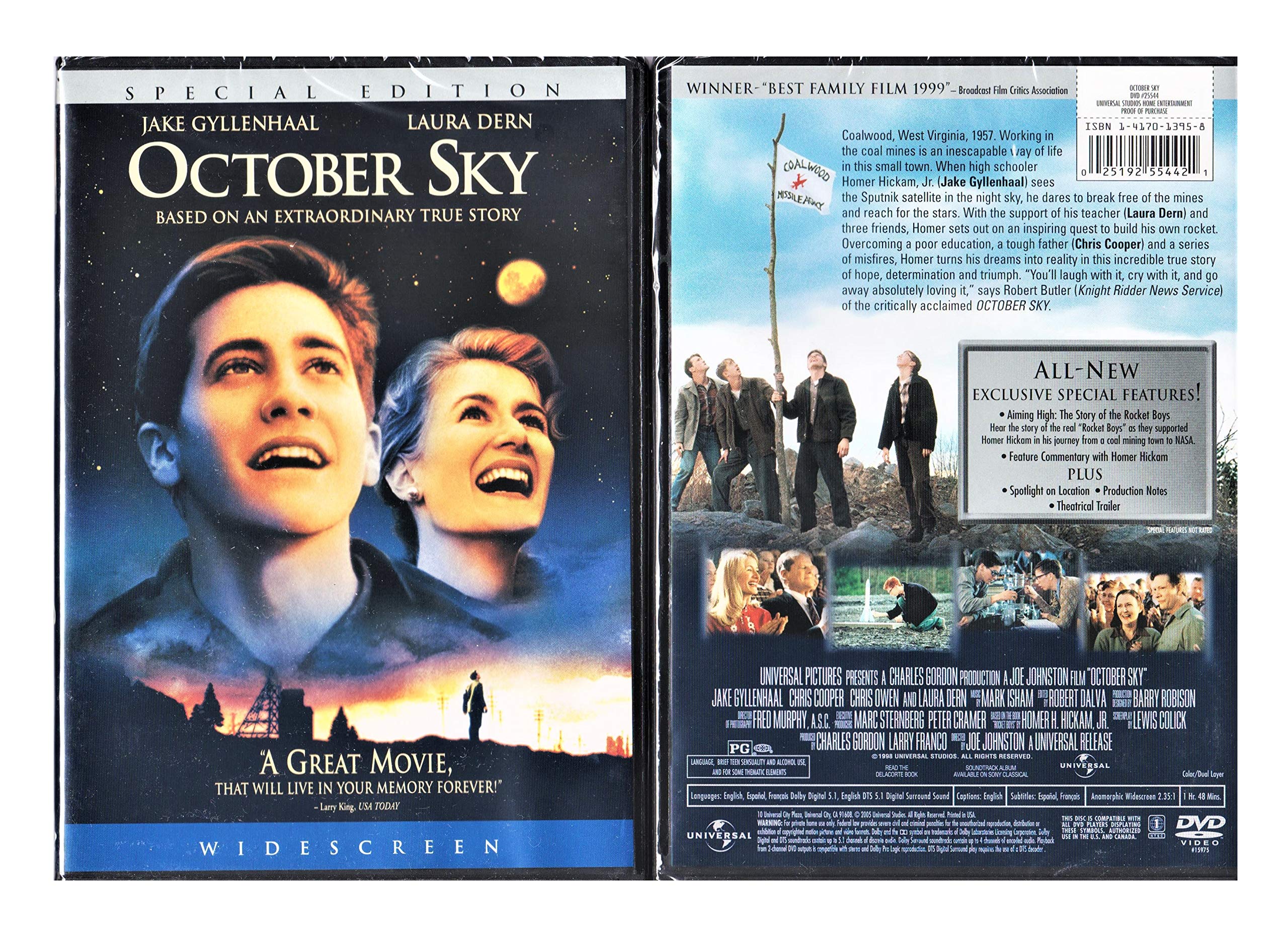 Amazon.com: October Sky : Cooper, Chris, Owen, Chris, Dern, Laura ...