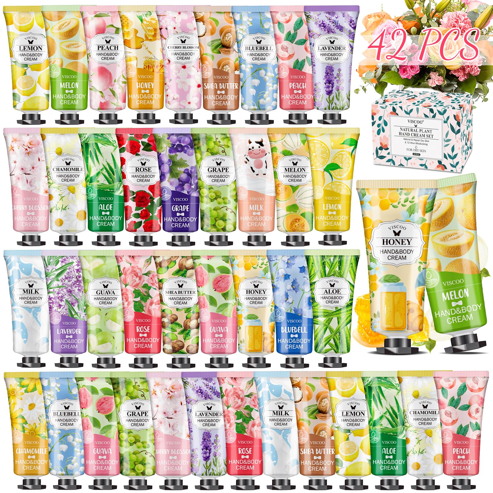 Snapklik.com : 42 Pack Hand Cream Gifts Set For Women, Valentines Day ...