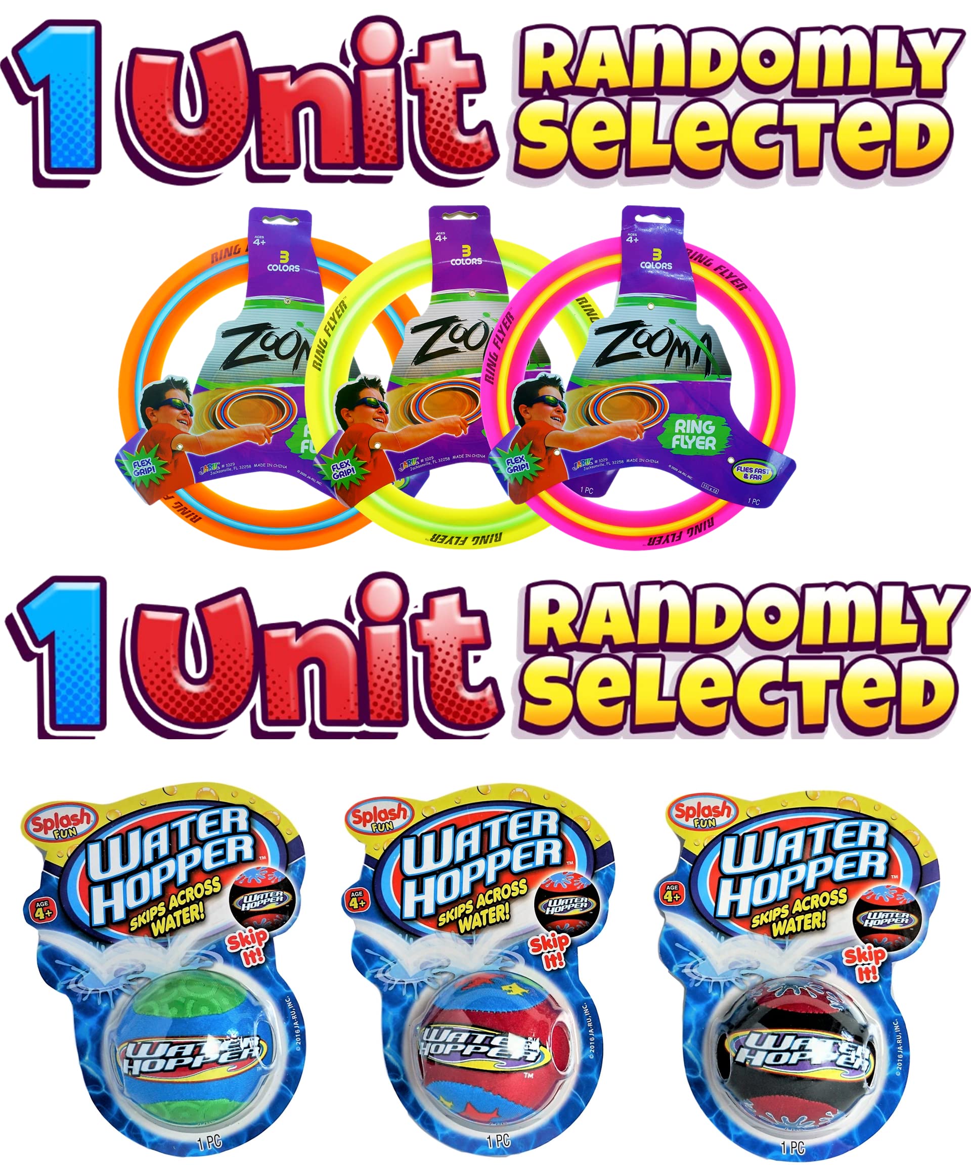 Buy JA-RU Soft Flying Disc & Squishy Water Balls (2 Toys) for Kids ...