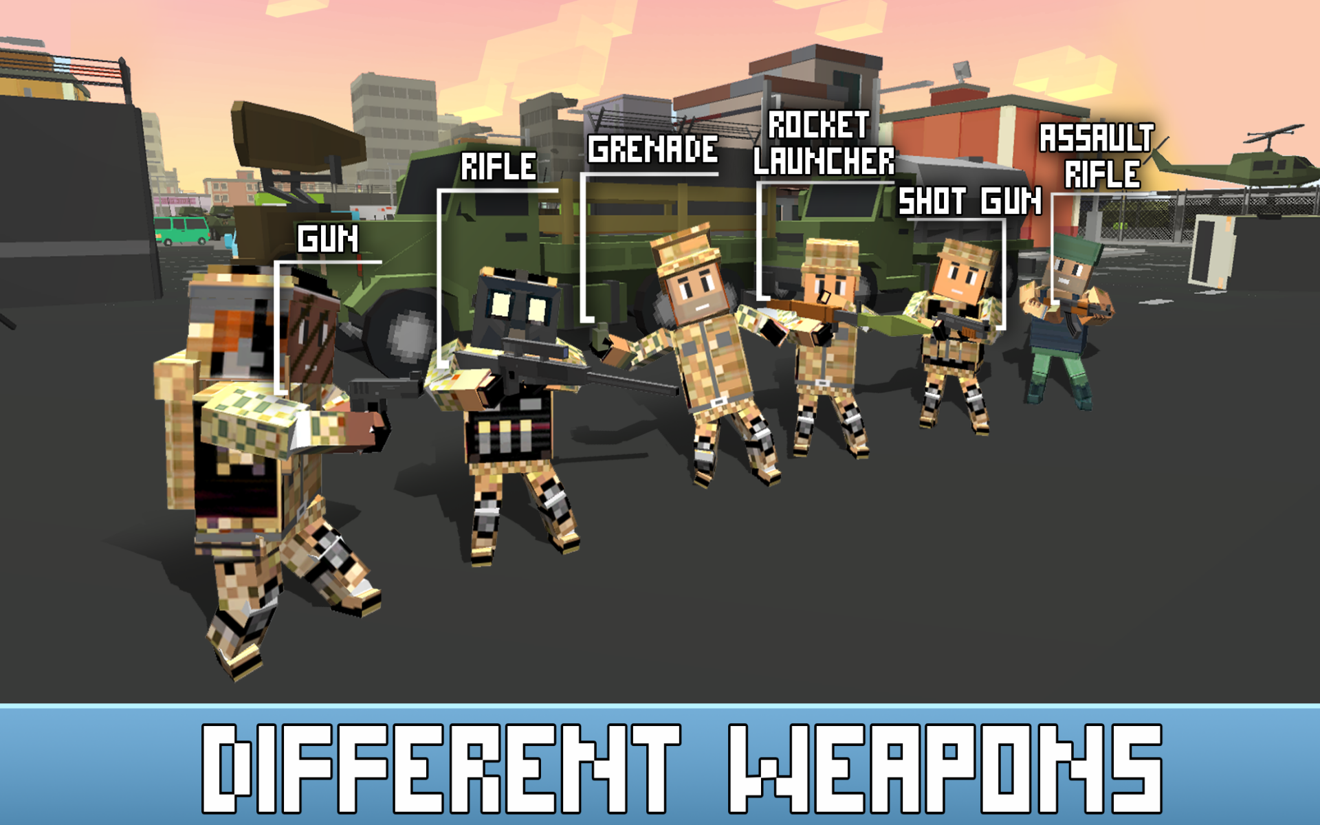 Blocky Army War Battles-Amazonアプリストアのアプリ