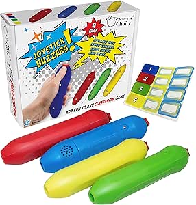 Amazon.com: Teacher's Choice Handheld Joystick Game Buzzers - Great for ...