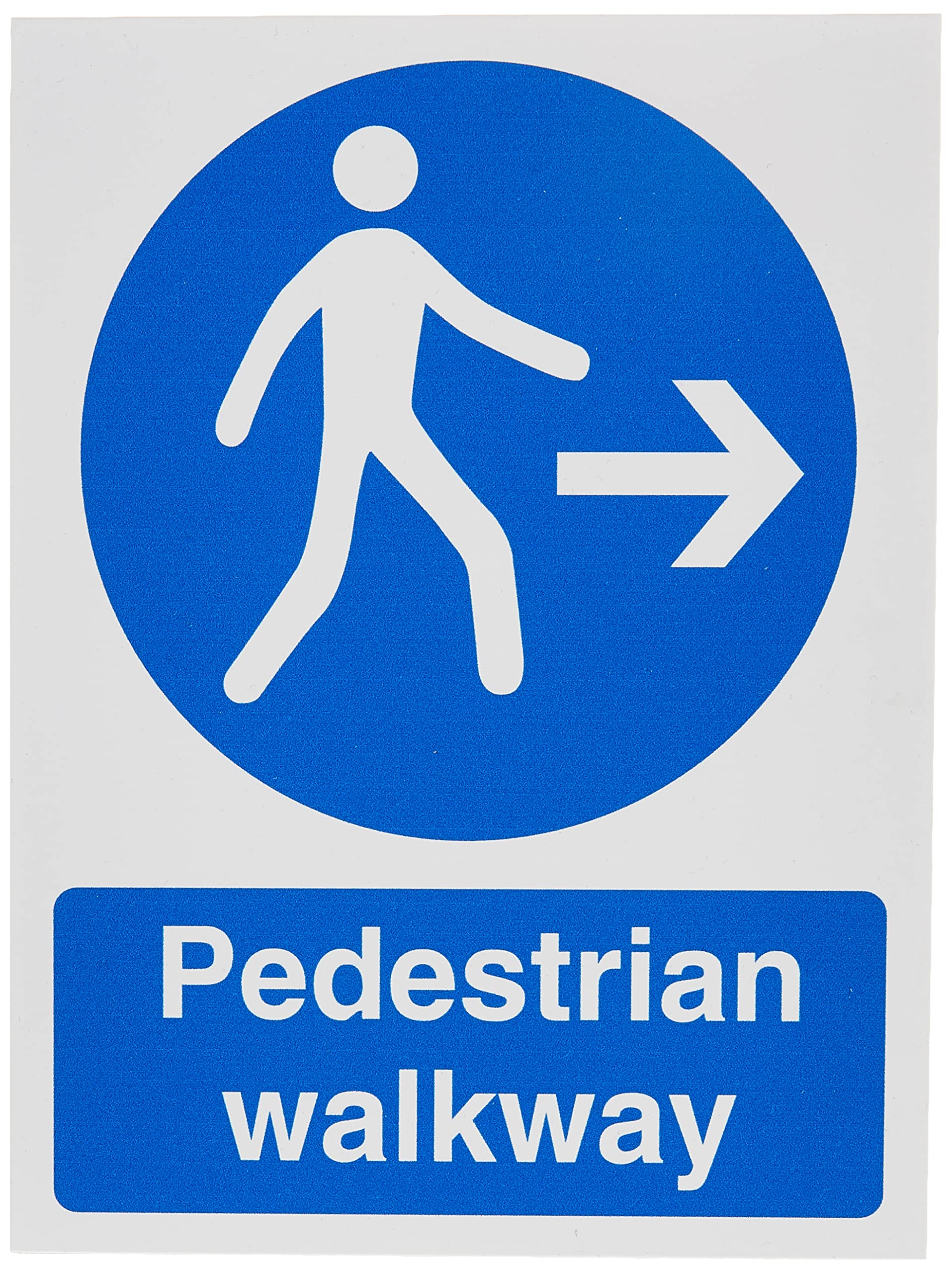 Seco Pedestrian Walkway - Right Arrow Sign, 150mm x 200mm - 1mm Semi ...