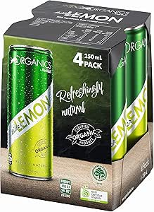 ORGANICS by Red Bull Bitter Lemon, 4 Pack of 250 ml : Amazon.com.au ...
