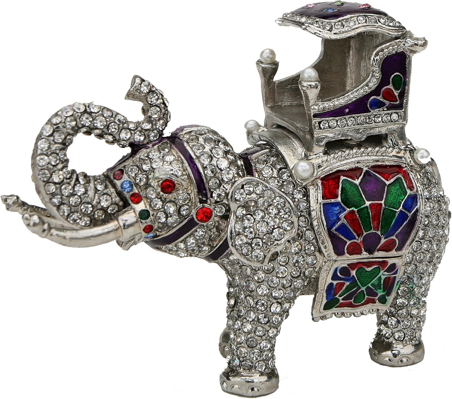 Amazon.com: Sparkling Collectibles Pewter Indian Elephant with Howdah ...