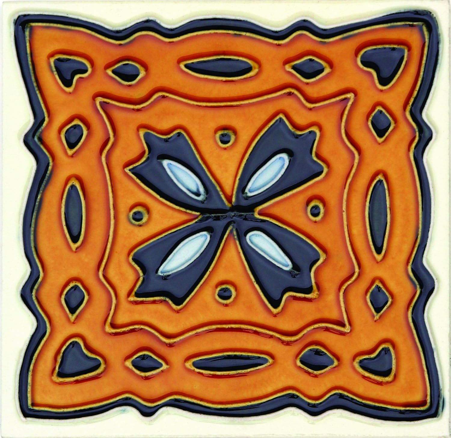 Solistone Hand Painted Deco Celtic 6 x 6 Inch Ceramic Tile - Ceramic ...