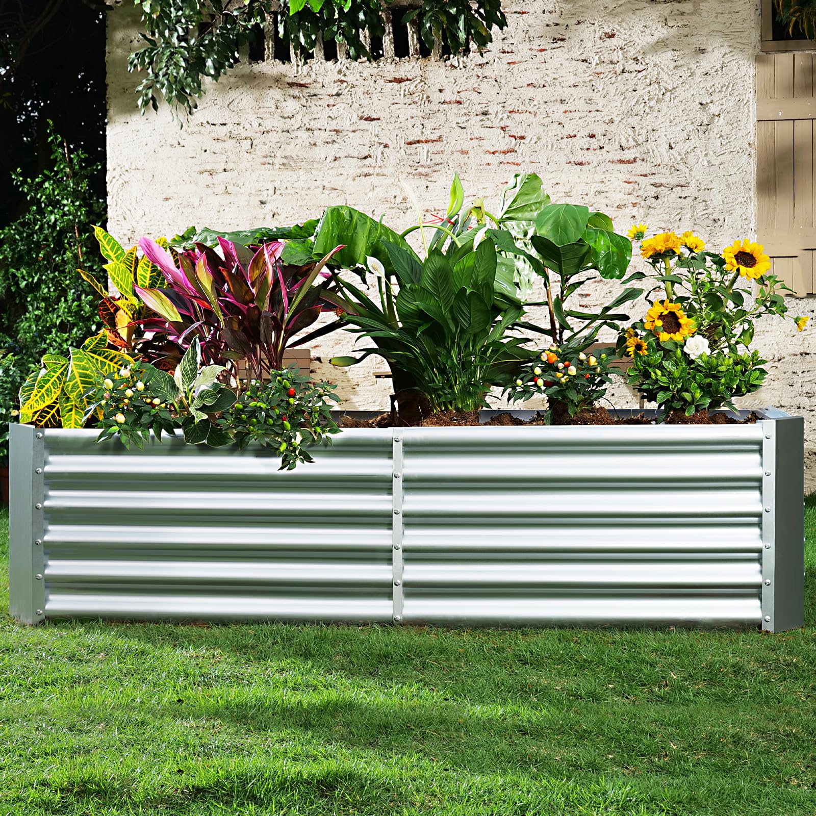 Snapklik.com : Land Guard Metal Raised Garden Bed For Gardening ...