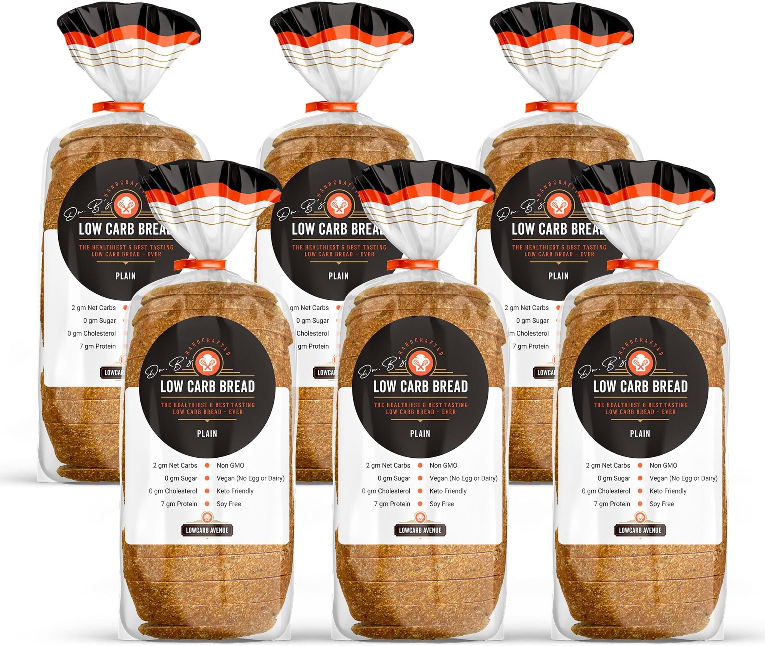 Amazon.com: Dr. B's Multigrain Bread | 2g Net Carbs & 7g Protein | Low ...