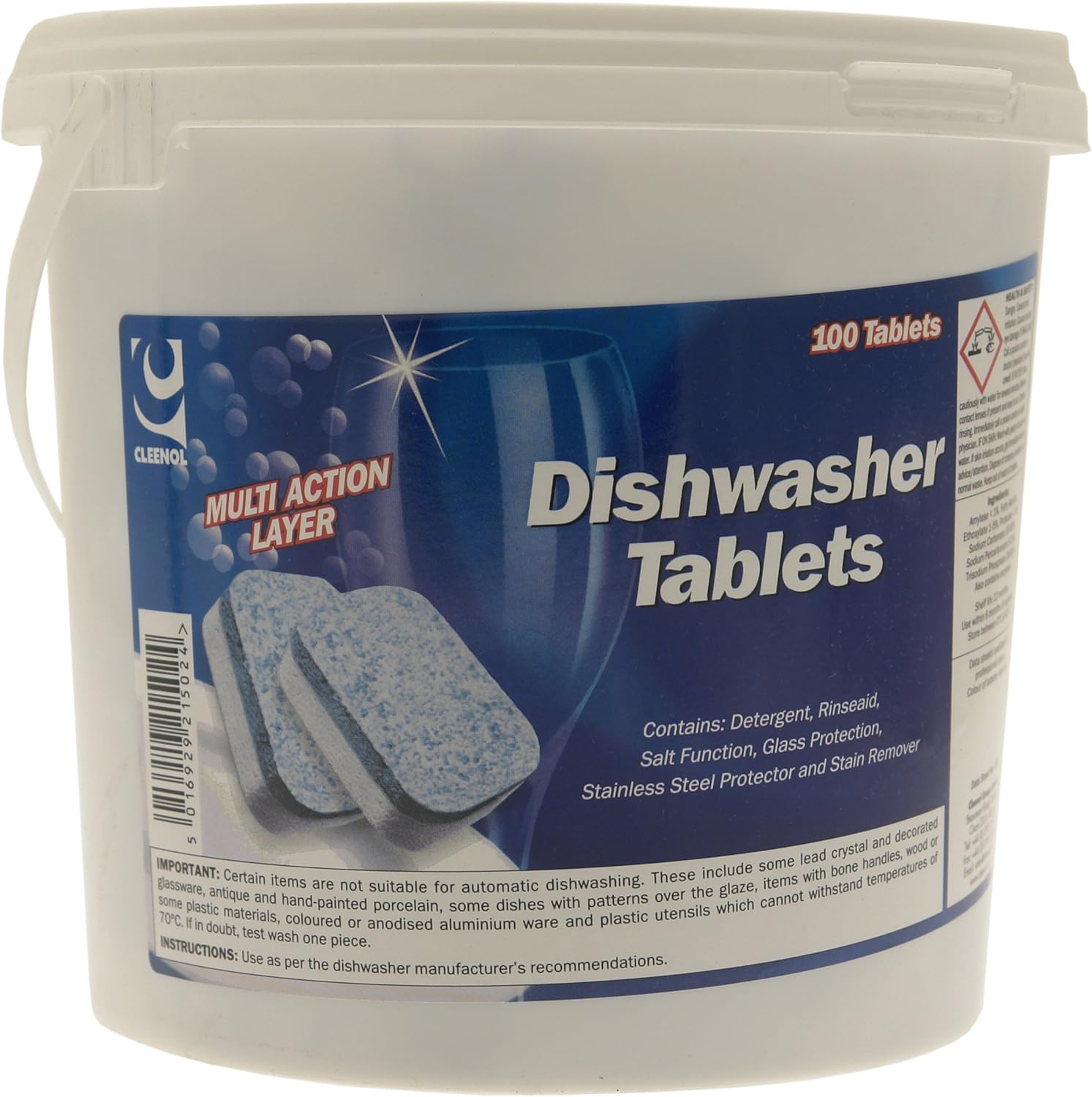 Cleenol 022221/100 6-in-1 Dishwasher Tablets : Amazon.de: Health ...