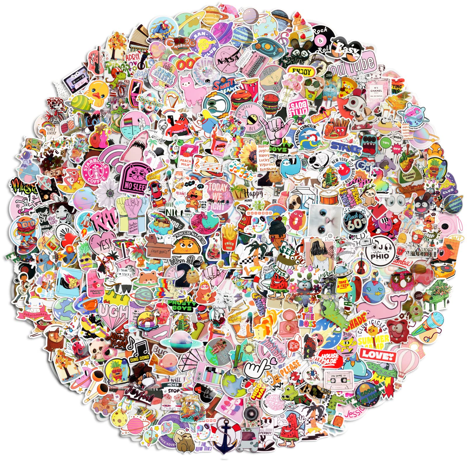 Sticker Pack 300 Pcs Pack Stickers For Laptop Water Bottles ...