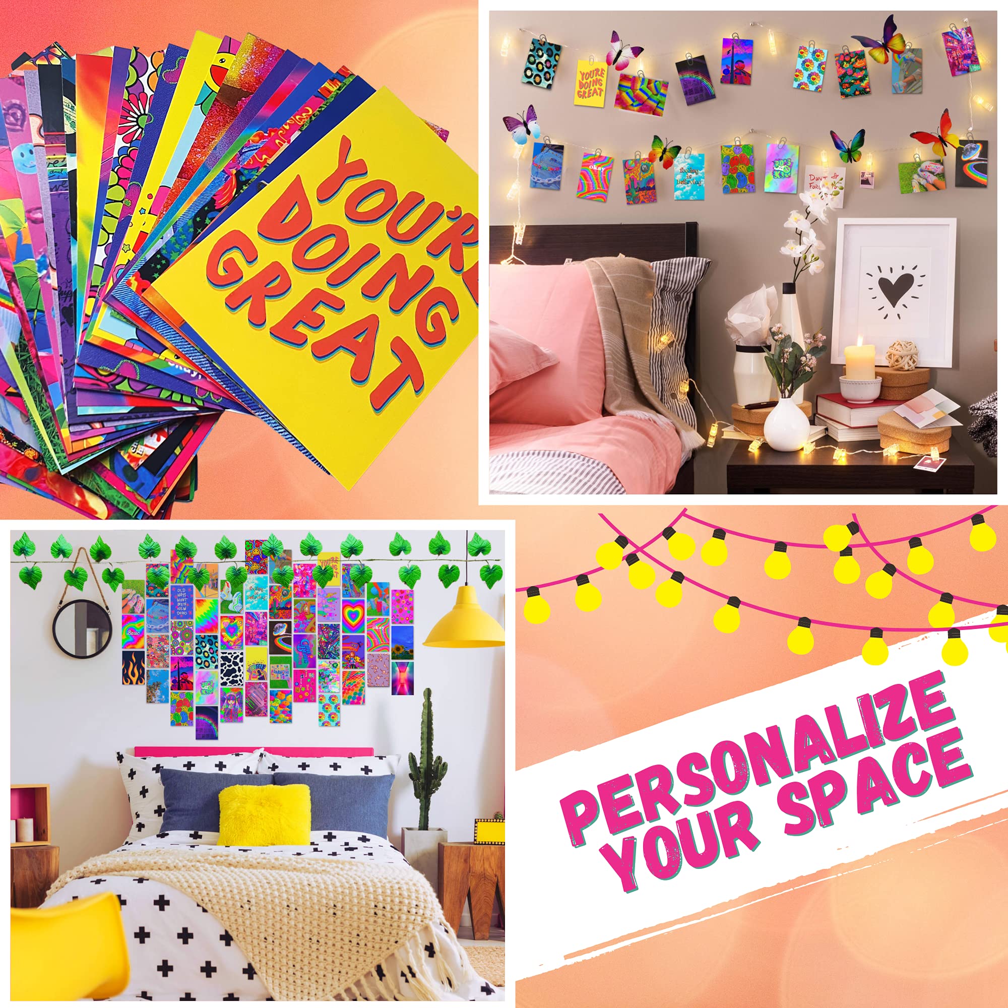 Indie Decor Wall Collage Kit Aesthetic Pictures, Indie Posters For ...