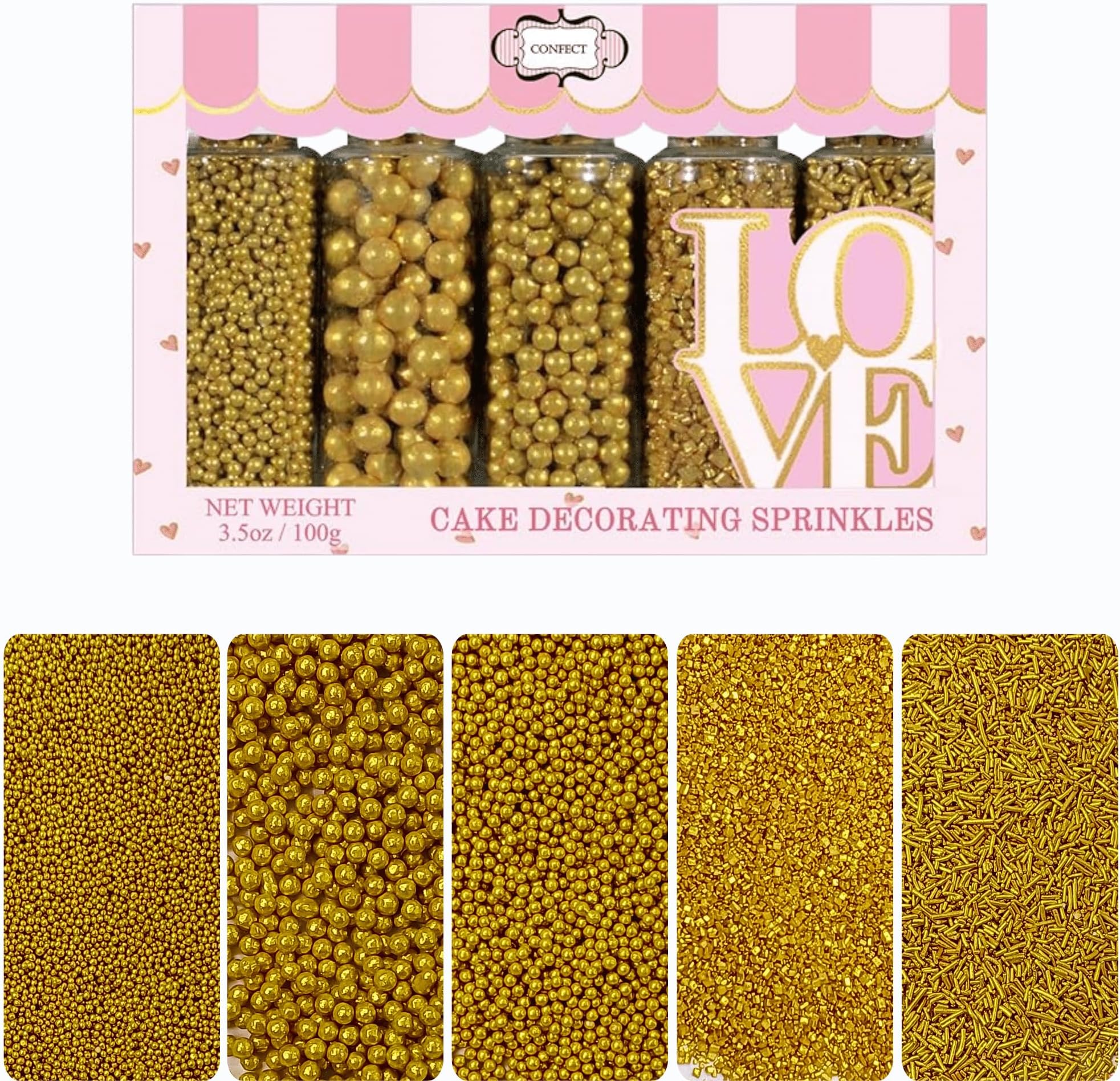 Amazon.com: Baby Neutral Shower Sprinkles | Birthday Sprinkles | Edible Sprinkles for cake ...