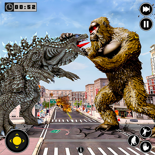 Wild Angry Gorilla Rampage Attack Games: Bigfoot Gorilla City Smasher ...