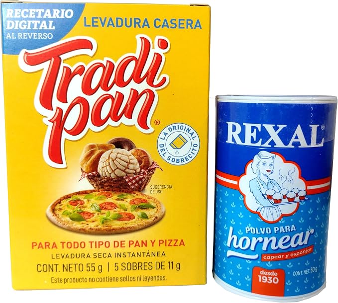 Paquete Tradi Pan Levadura Casera - Levadura seca instantánea - 5 ...