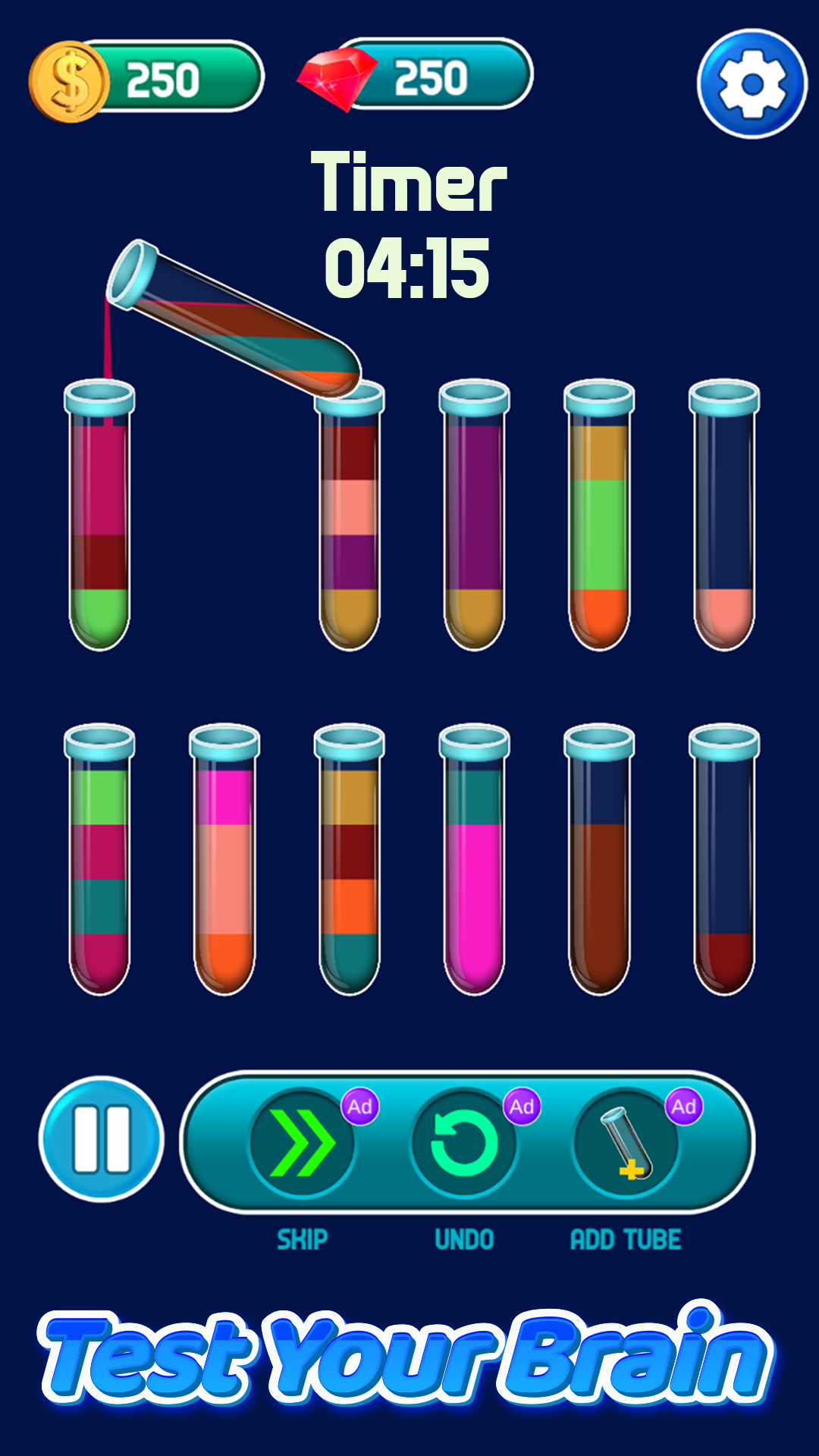 Water Sort Color Sorting Game Puzzle - Liquid Sortpuz:Amazon.com ...