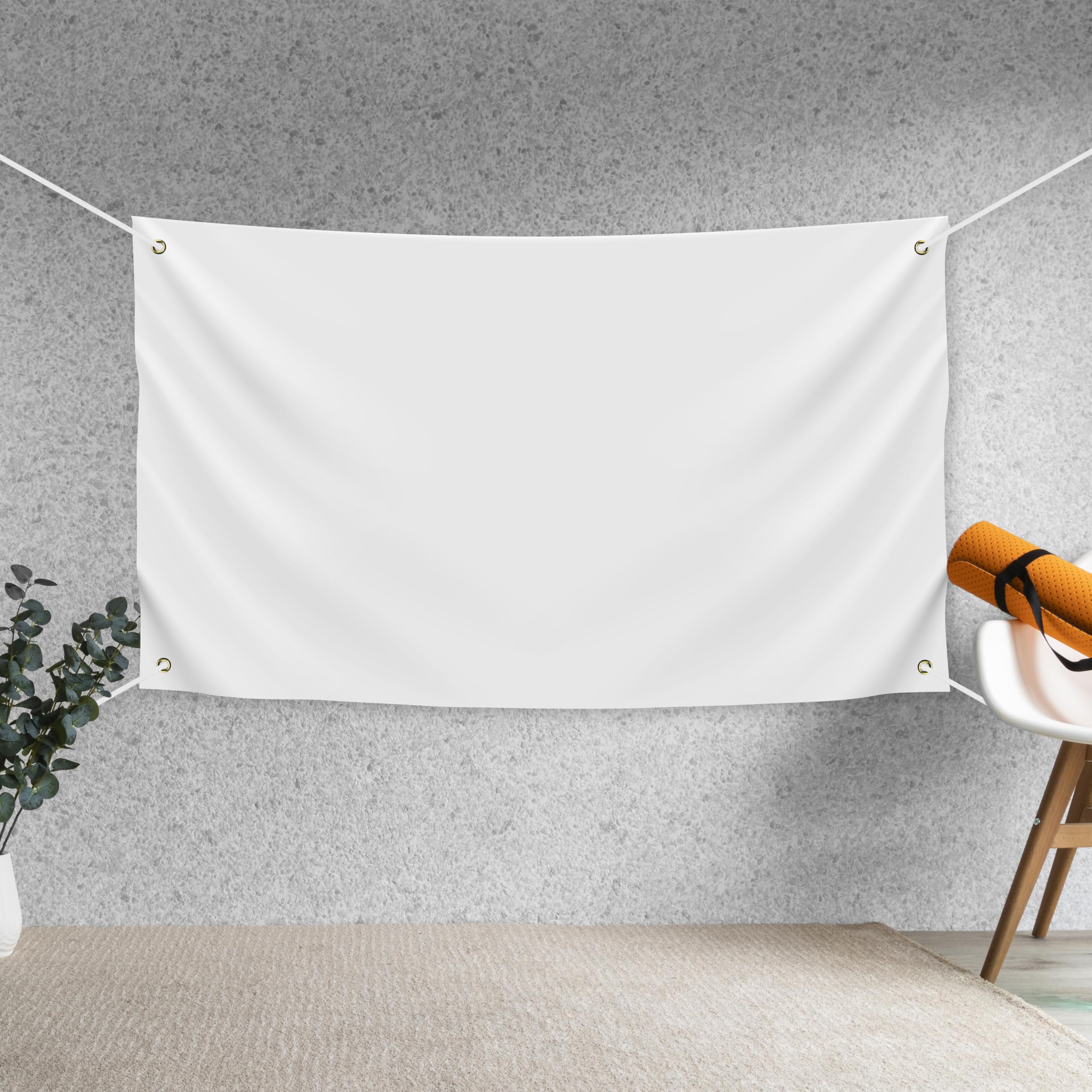 Amazon.com: Blank DIY Banners Polyester Oxford Cloth White Banner with ...