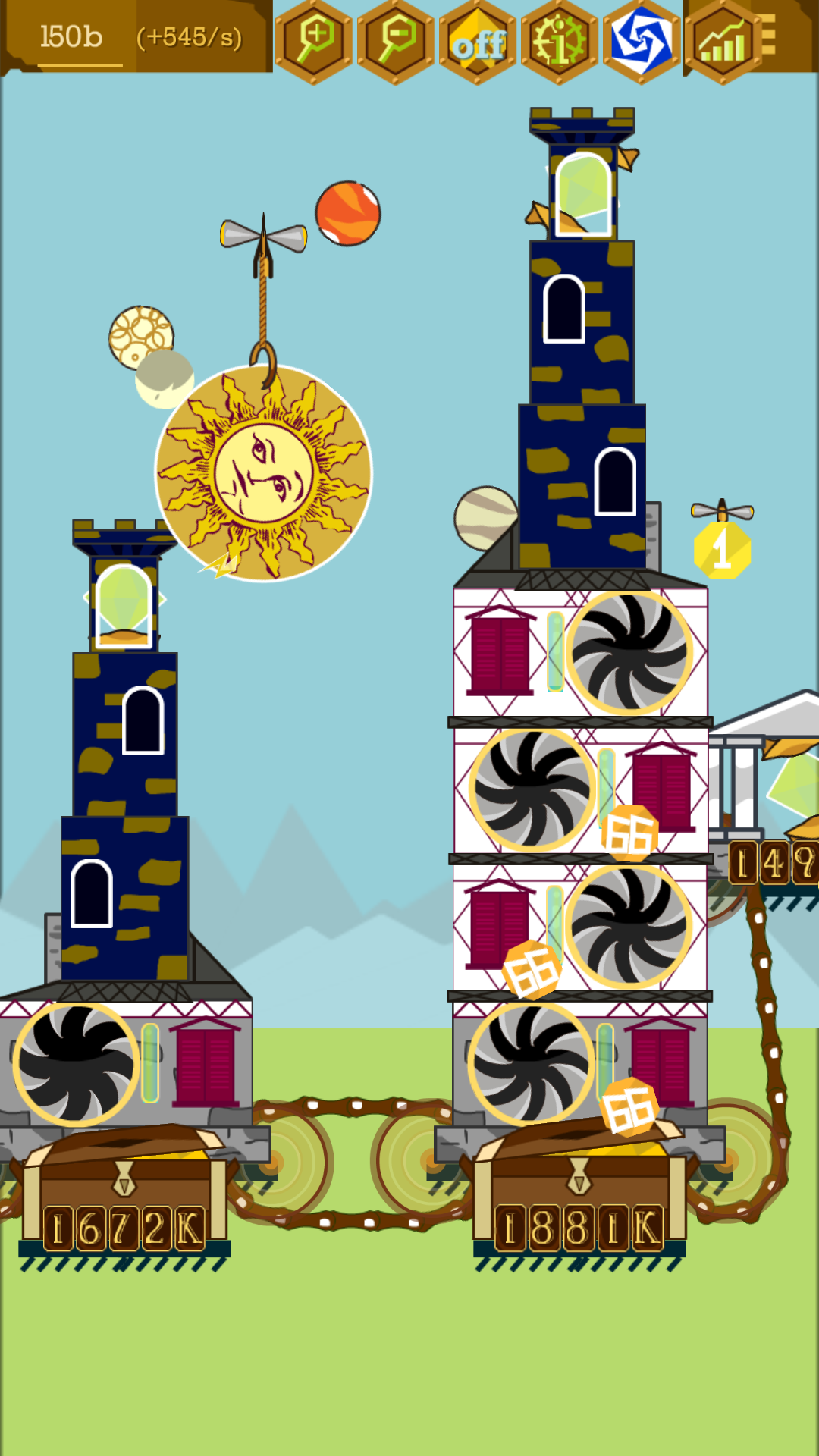 Steampunk Idle Spinner: incremental idle tycoon game with cogs ...