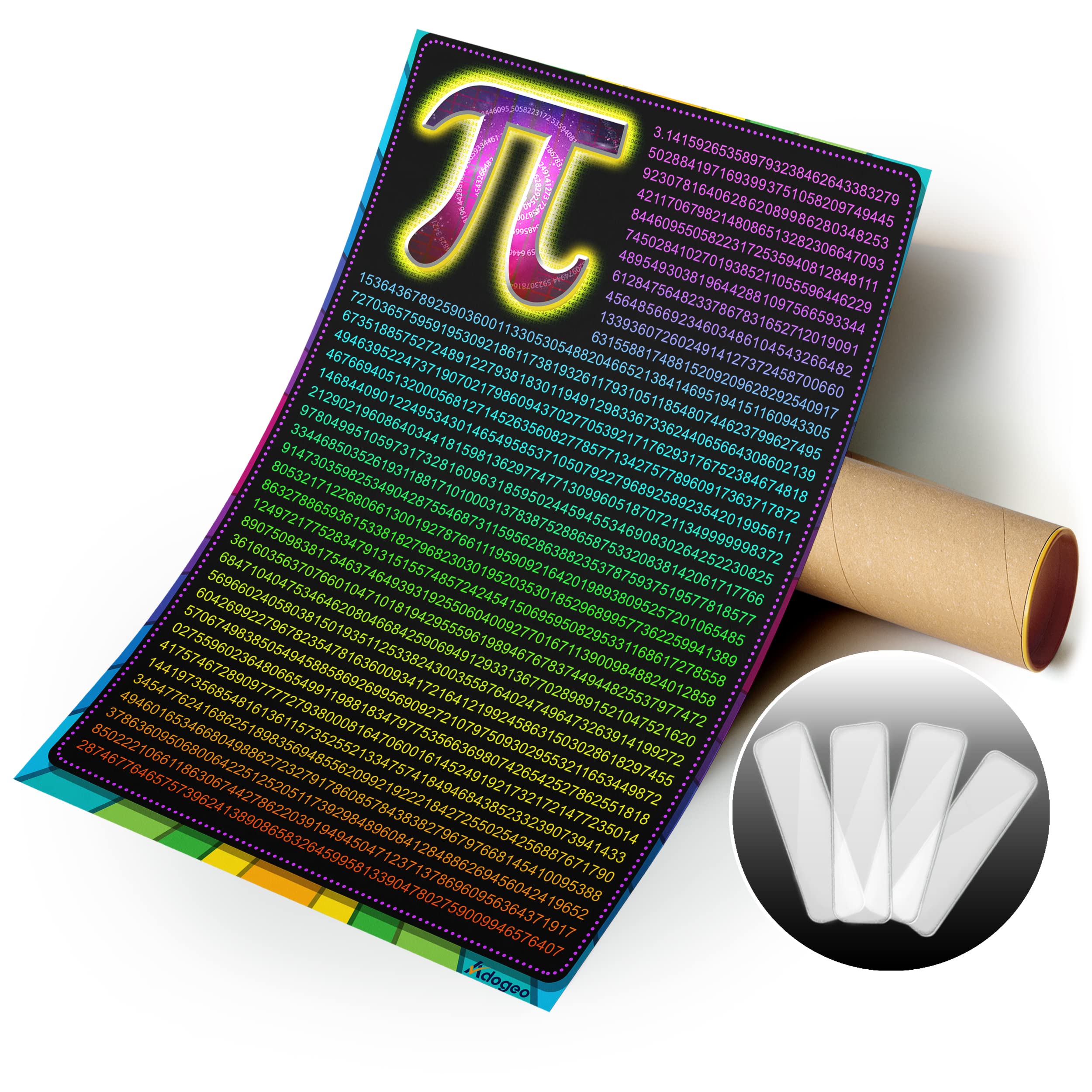 Snapklik.com : ADOGEO Mathematical Number PI To 1801 - Decimals Greek ...