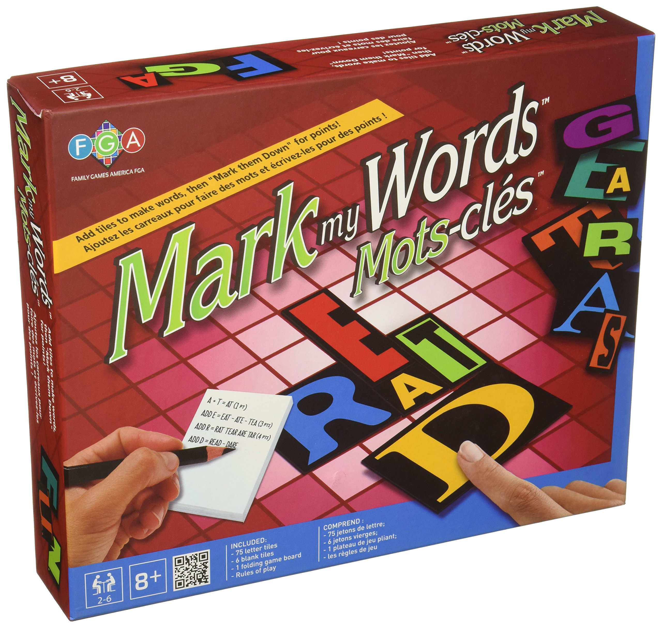 Amazon.com: Family Games Mark My Words Tabletop Word Board Game : Toys ...