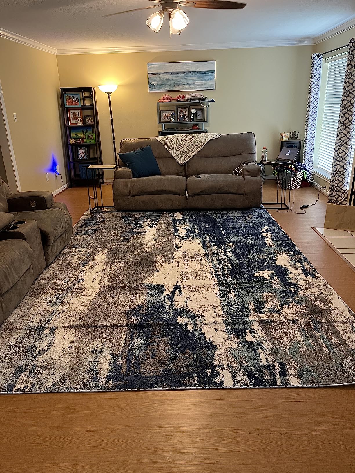 $14/mo - Finance LUXE WEAVERS Euston Collection 7681 Brown 5x7 Modern ...