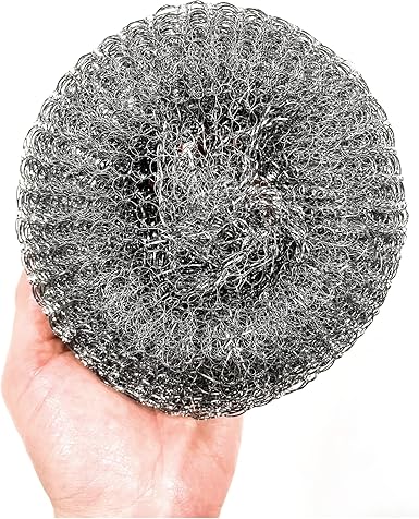 HOMEVANA Professional-Grade Large Heavy Duty Galvanised Steel Scourers ...